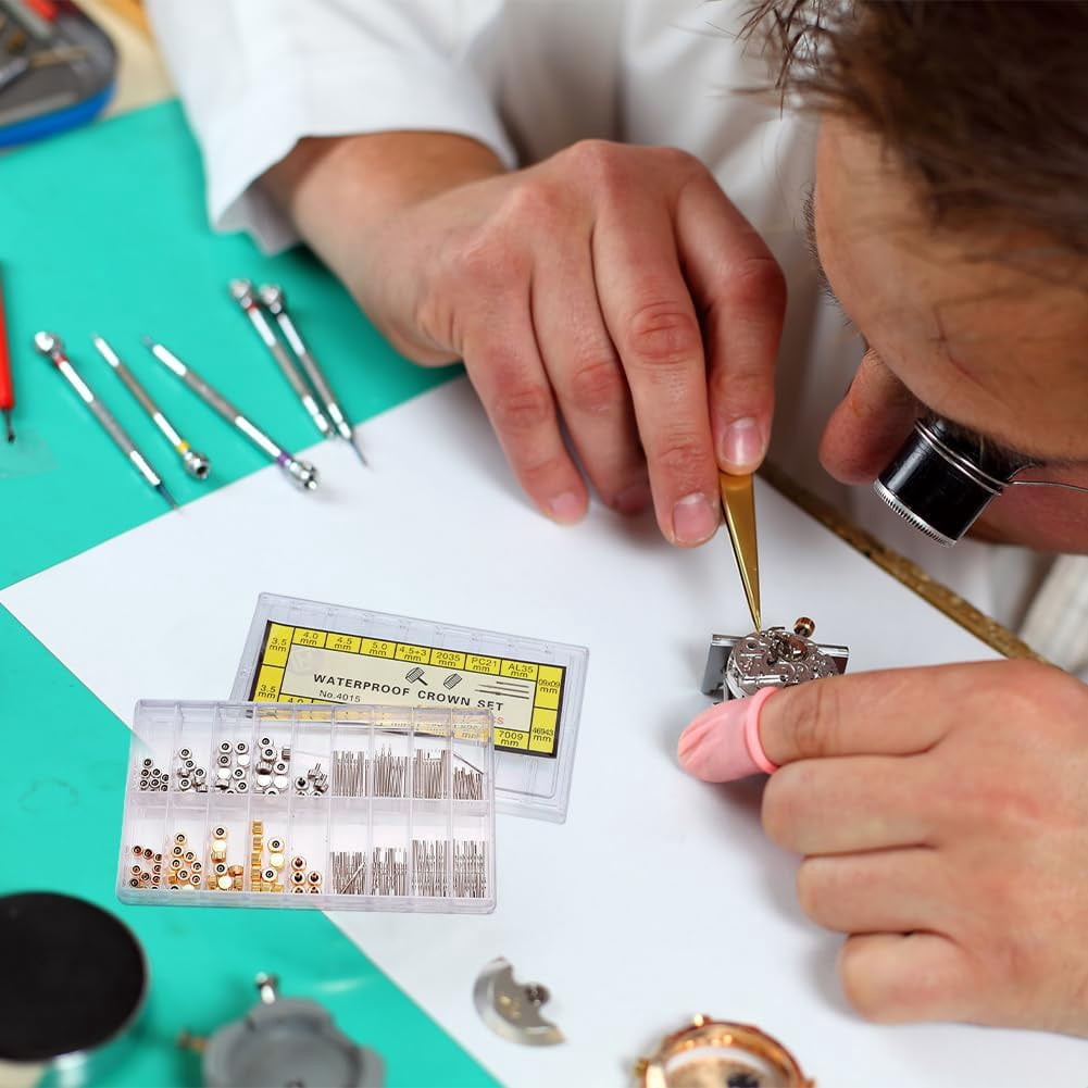 PYYNA-Watch Repair Kit, Watch Crown and Stem Set Stainless Steel Spring ...