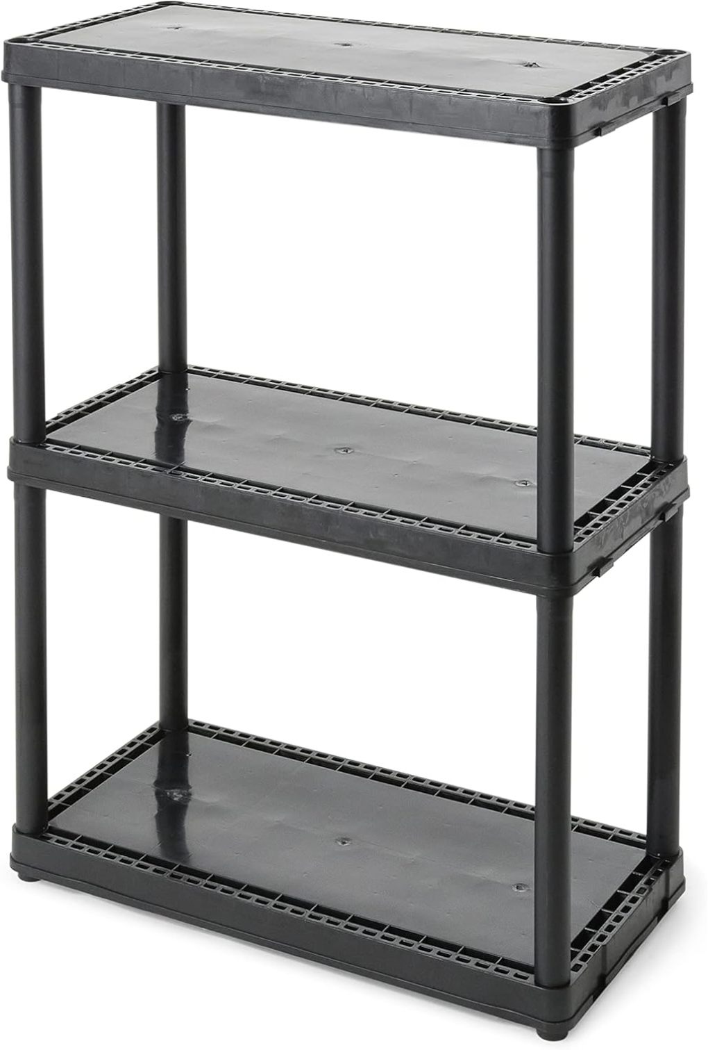 PYYP 3 Shelf Fixed Height Solid Light Duty Storage Unit 12 x 24 x 33 ...