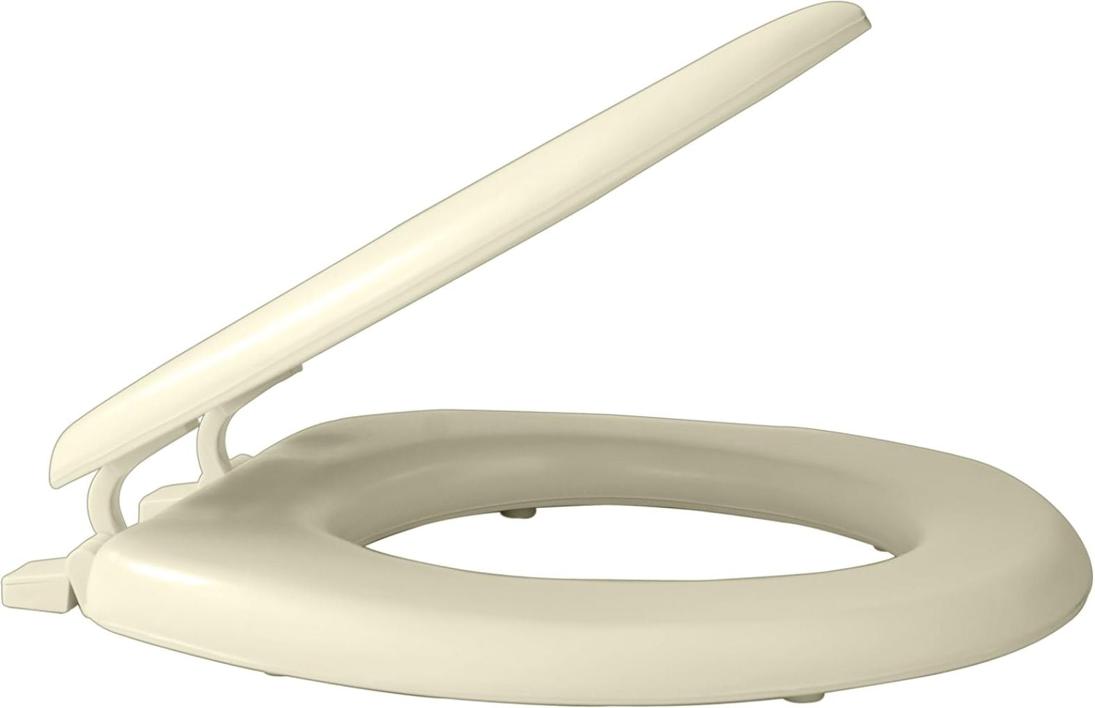 PYYP Adjustable Hinges Round Soft Toilet Seat, Vinyl Toilet Seats with ...