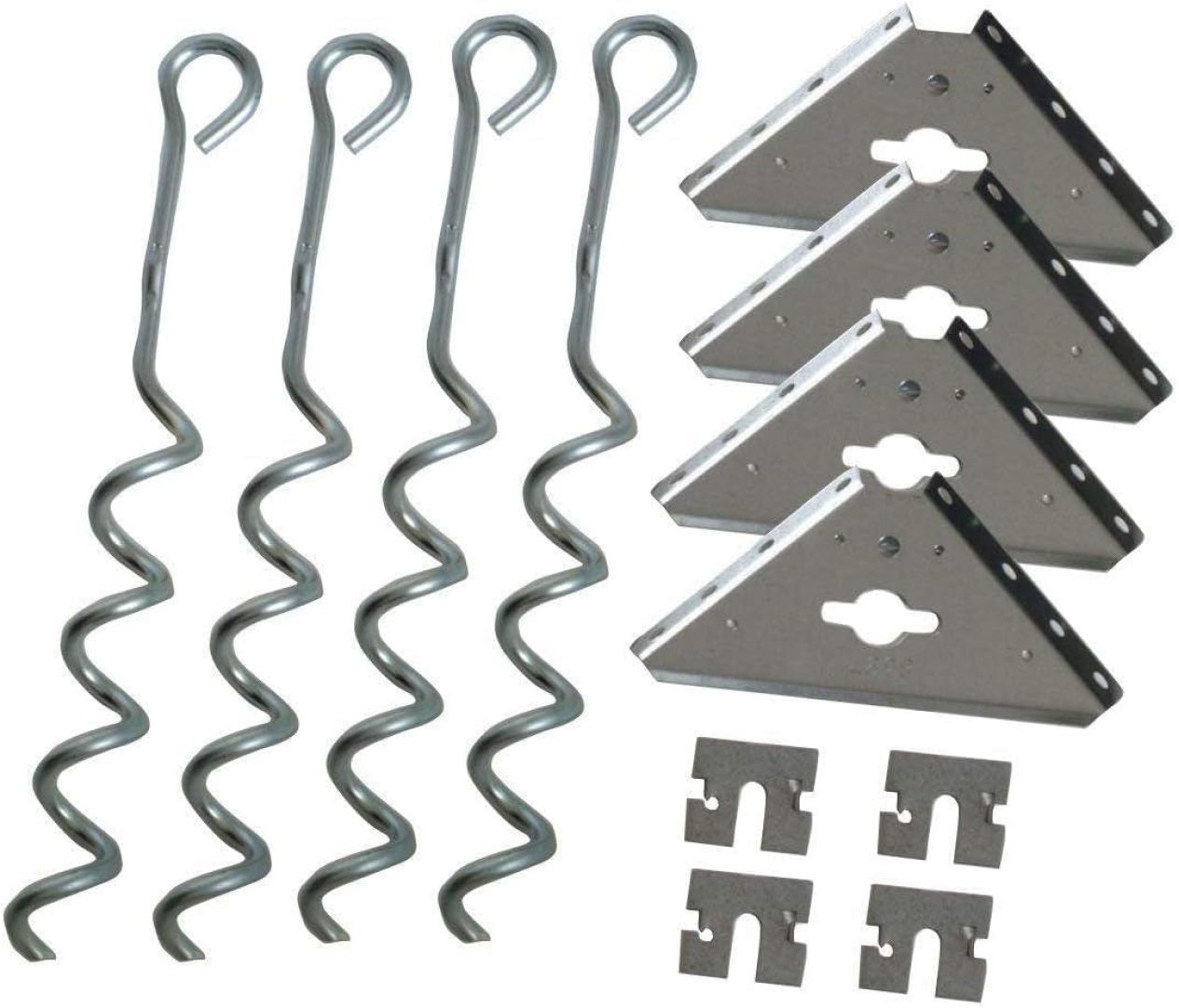PYYP Shed AK600 Earth Anchor Kit, Steel-stainless - Walmart.com