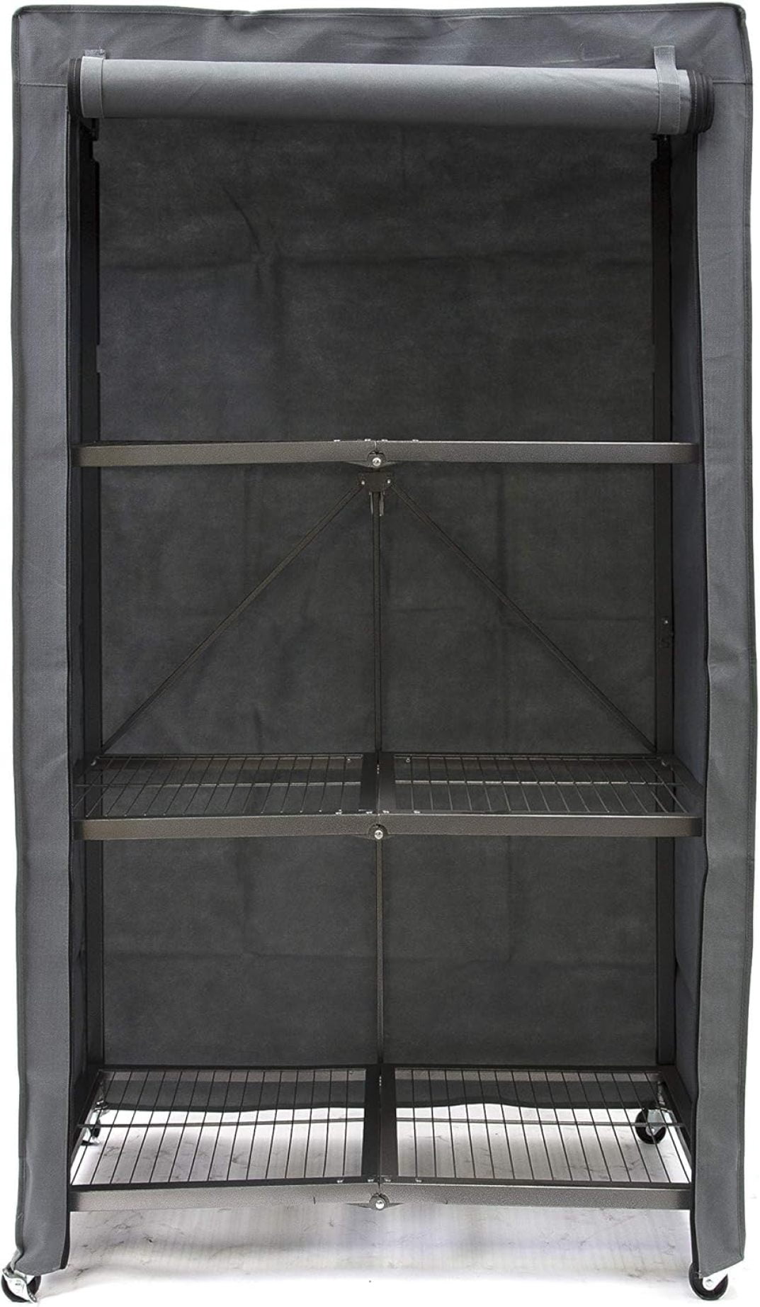 PYYP Shelf Cover for Wire Shelves - Large Storage Unit Covers 4-Shelf ...