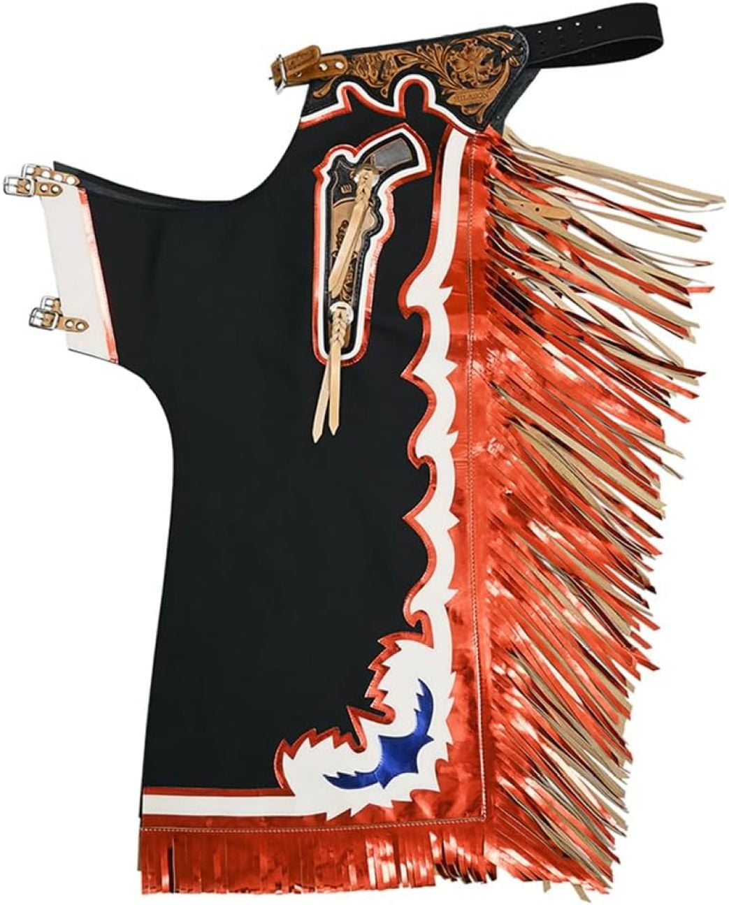 PYYP Western Horse Bull Riding Genuine Leather Rodeo Chaps | Leather ...