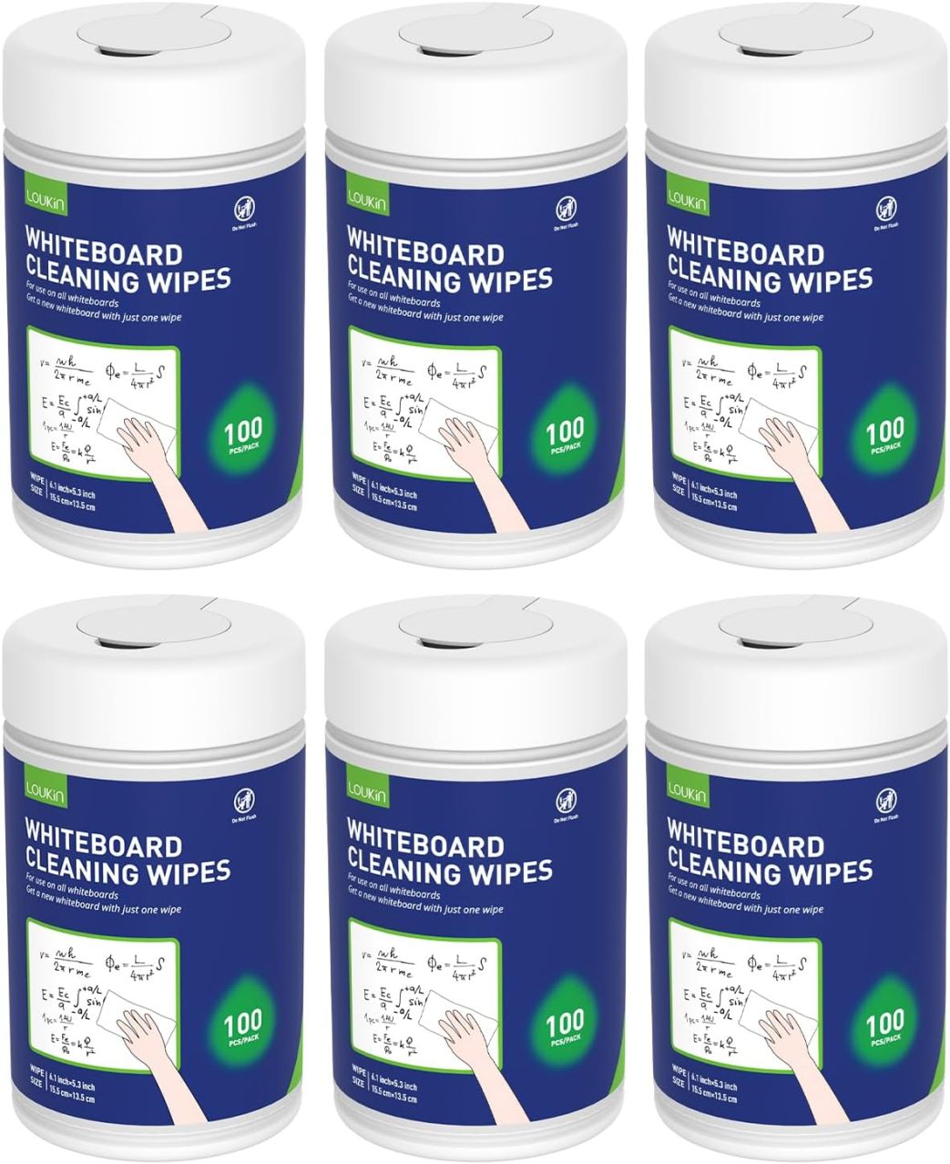 PYYP Whiteboard Cleaning Wipes, Dry Erase Board Cleaning Wipes, Non ...