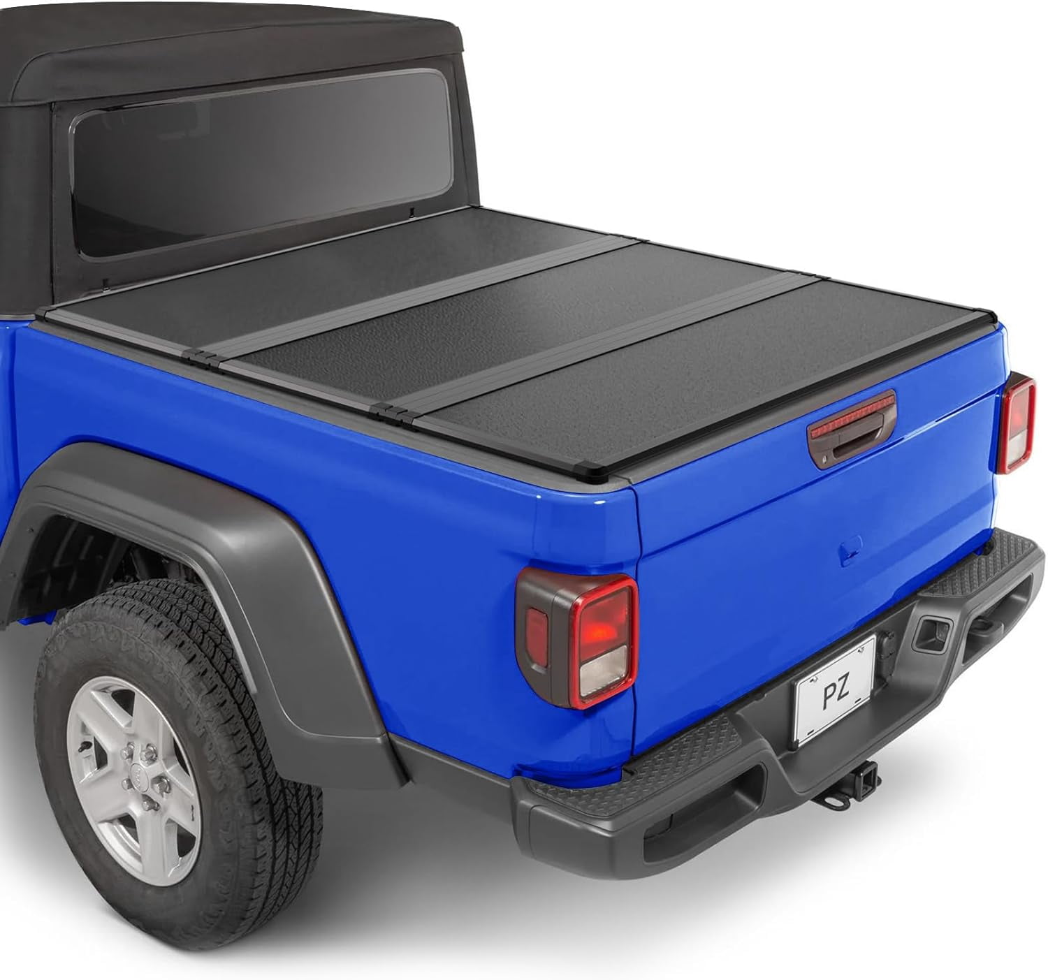 PZ Hard Tri-Fold Truck Bed Tonneau Cover Compatible with 2020 2021 2022 ...