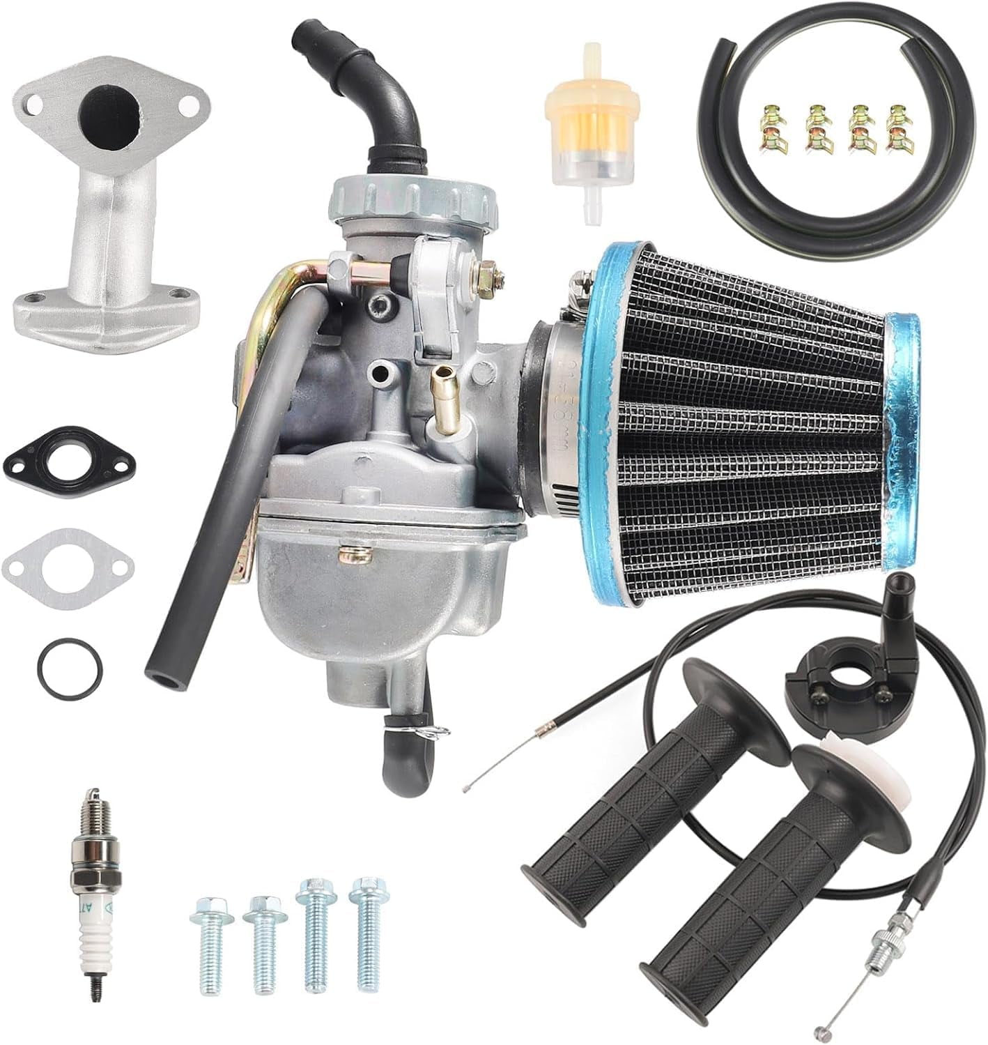 PZ20 Carburetor Replacement For Tao Tao ATV 110cc 110B T125 4 wheelers ...