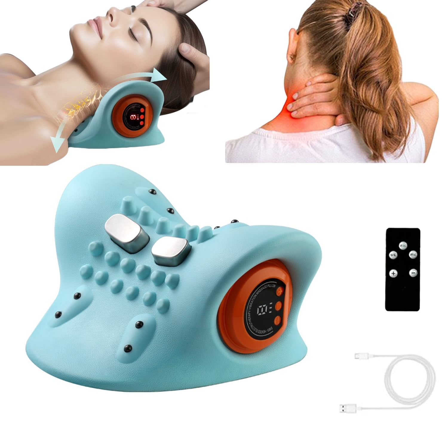 Pzahyaw Neck Massager Shiatsu Dhf10 Neck Massager With Heat Electric 9122