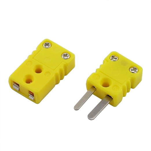 PZRT 1 Set K Type Thermocouple Plug Adapter RTD Circuits Mini Male ...