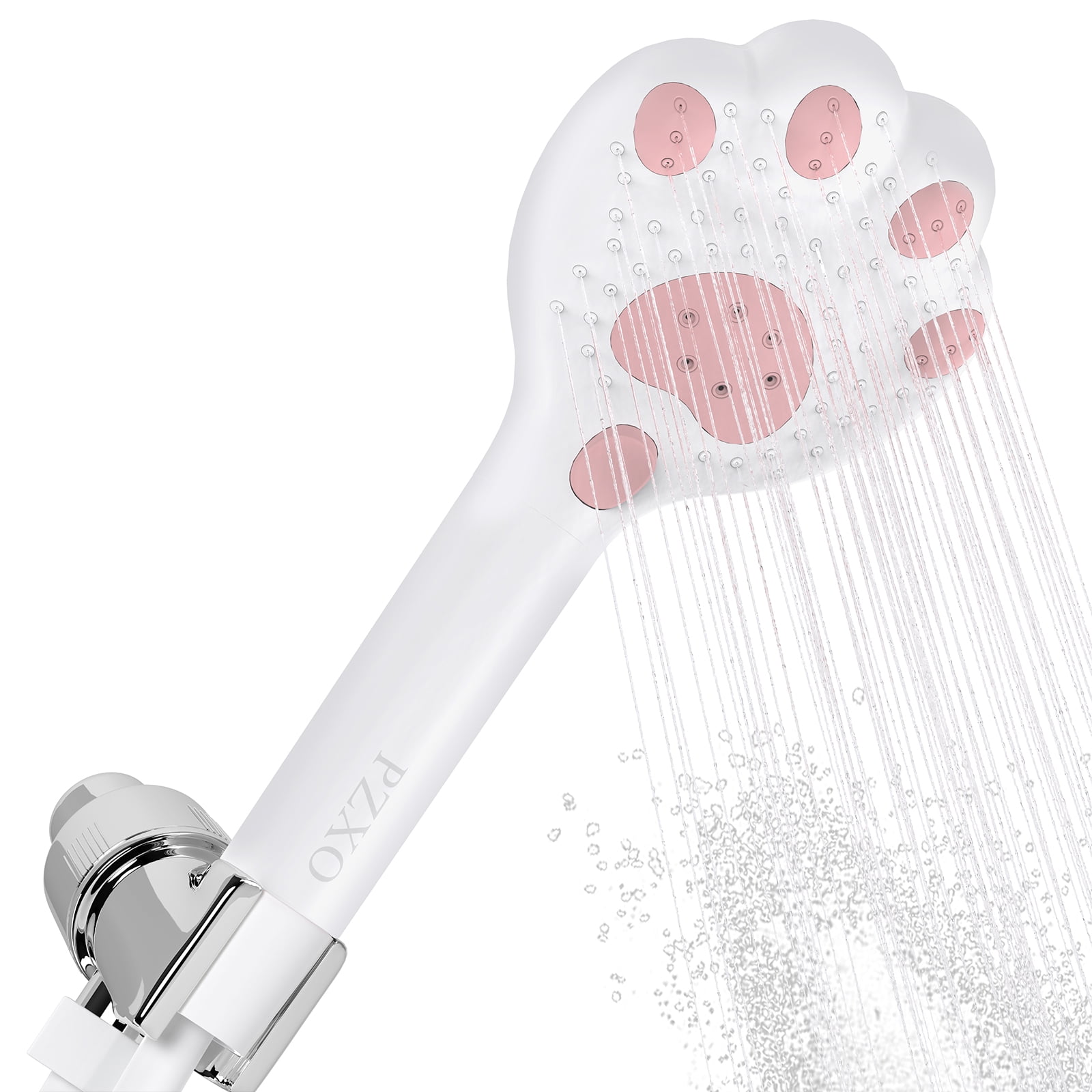 PZXO Handheld Shower Head Kits, High Pressure Cat Paw-Shaped Showerhead ...