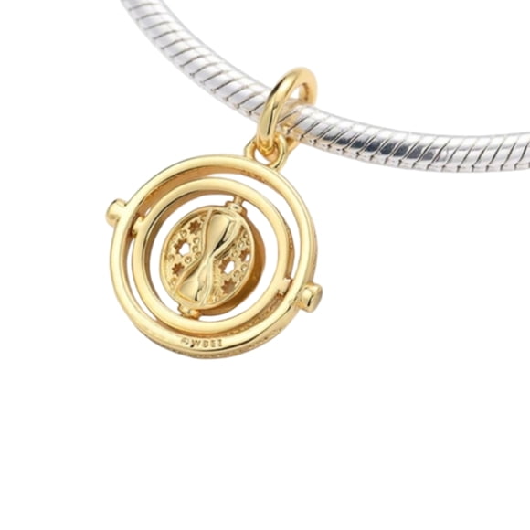 Pa-nd-ora Gold Spinning Time Turner Harry Potter Bracelet Charm ...
