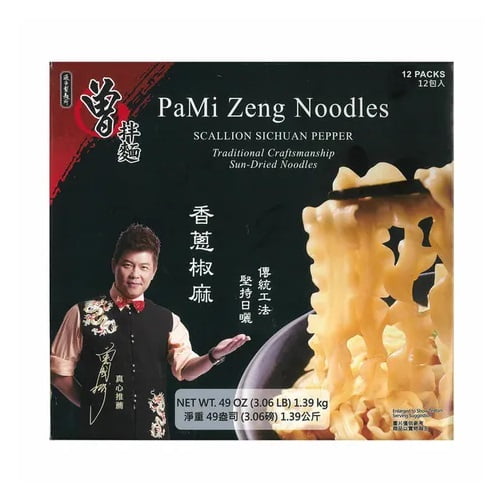 PaMi Zeng Noodles, Sun-Dried, Scallion Sichuan Pepper Flavor, 4.09 ...