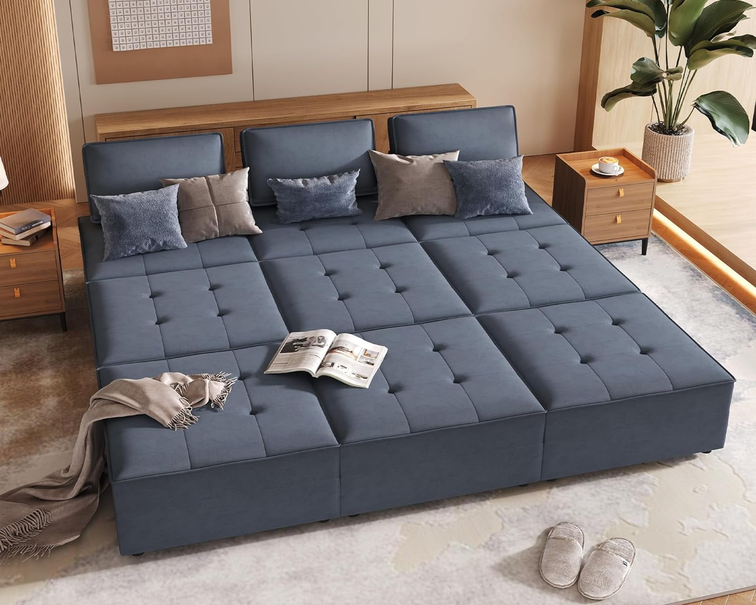 PaPaJet Sectional Sofa, 9 Seater Couch-U Shaped Sectional Couch, 36 ...