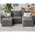 Merluxy Sectional Sofa, 90 Inch Modular Sectional Sofa with 2 USB Ports ...