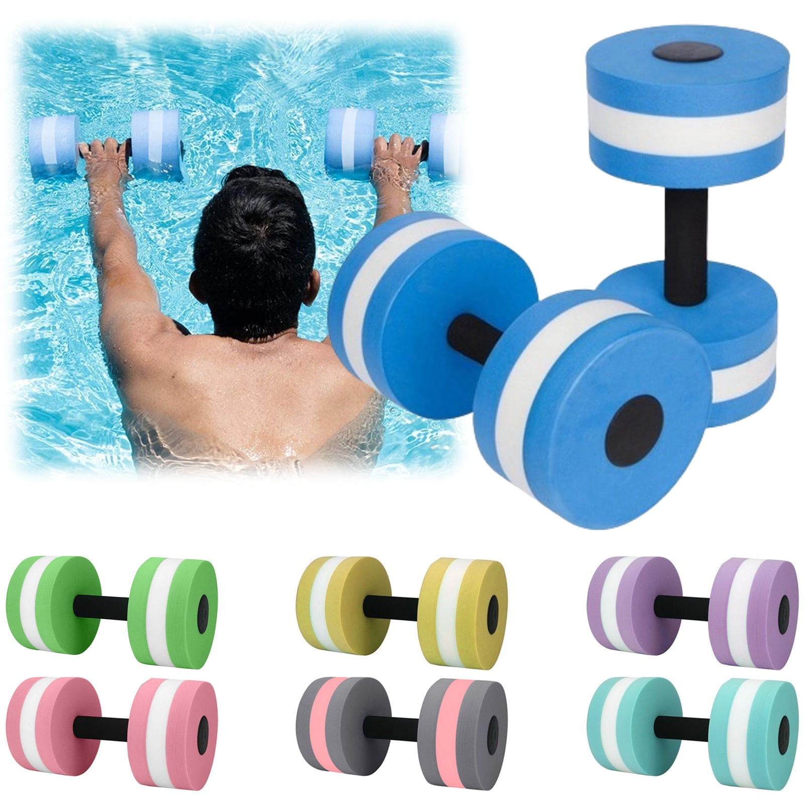 Paaisye Aquatic Dumbbell Set, 1PCS Water Dumbells Pool Resistance Water ...
