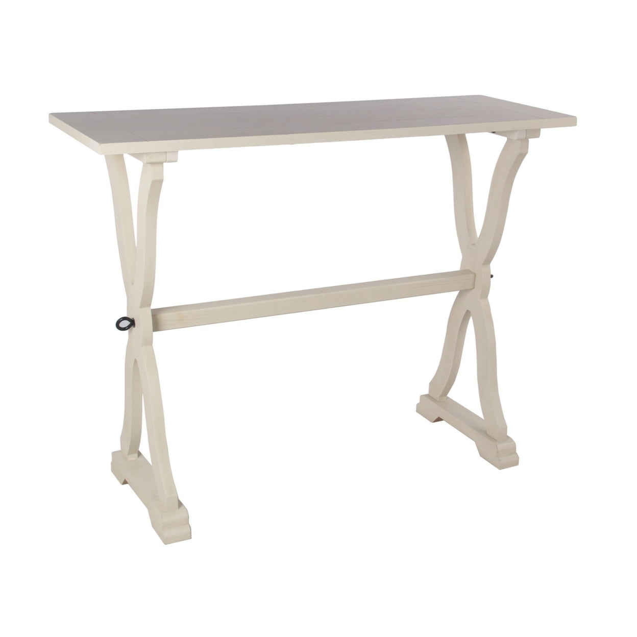 Pablo 38 Inch Classic Accent Console Table with Sled Base, Crisp White Rose - Walmart.com