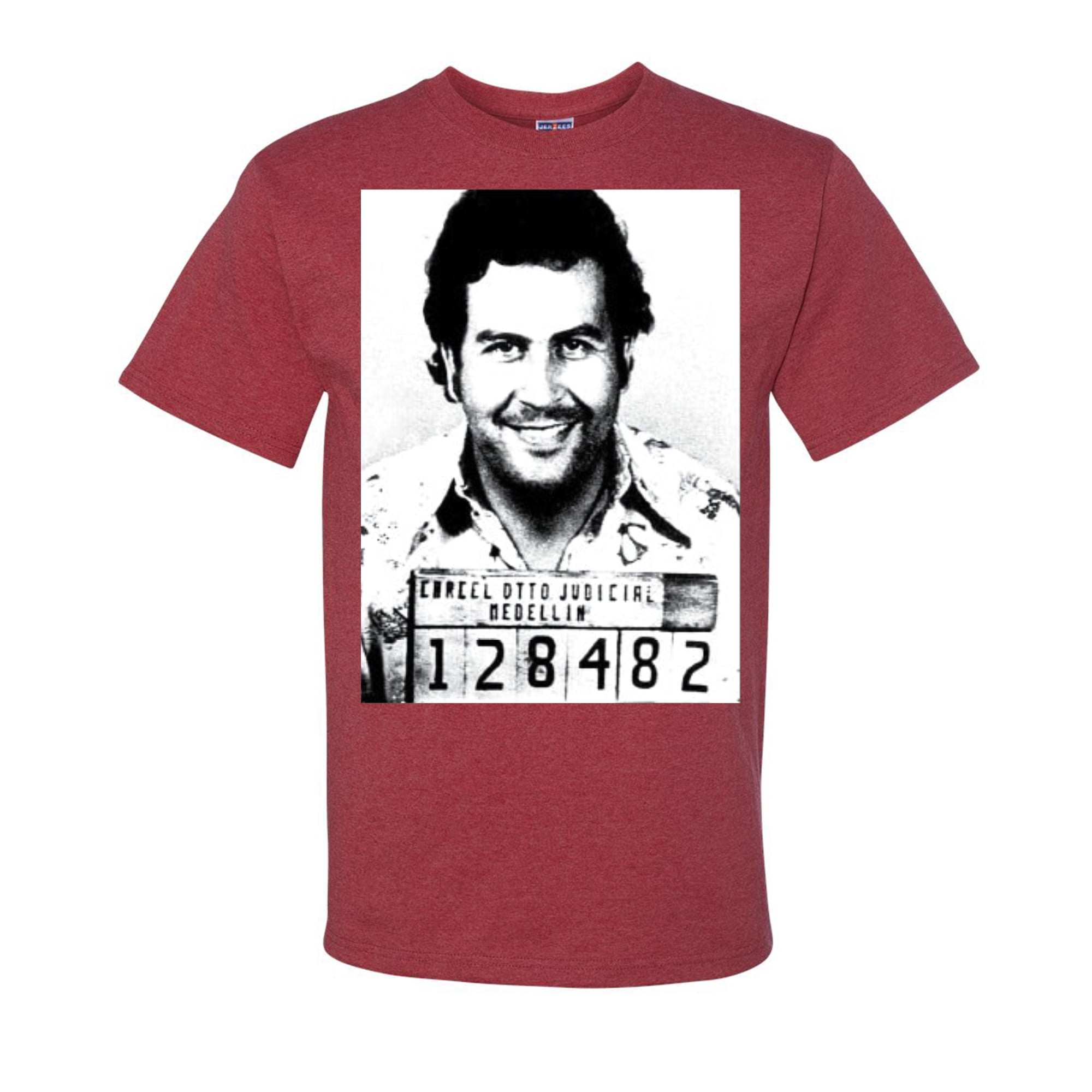 Pablo Graphic Funny Mens T-shirts , Vintage Heather Red, Small ...