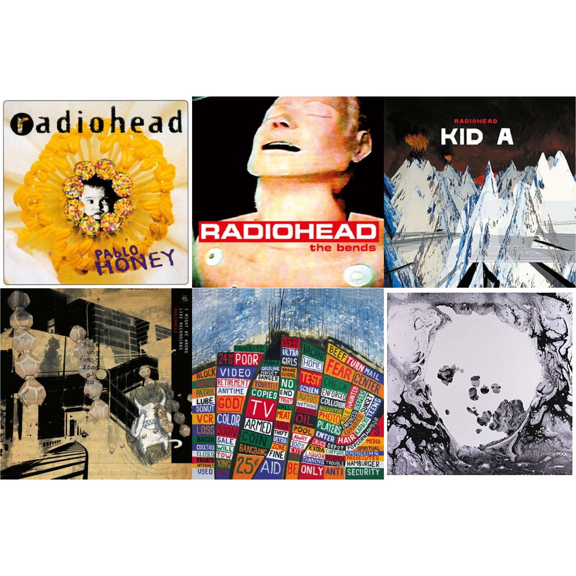 Pablo Honey (180G) & Bends (180G) & Kid A (2LP/180G) & I Might Be Wrong ...