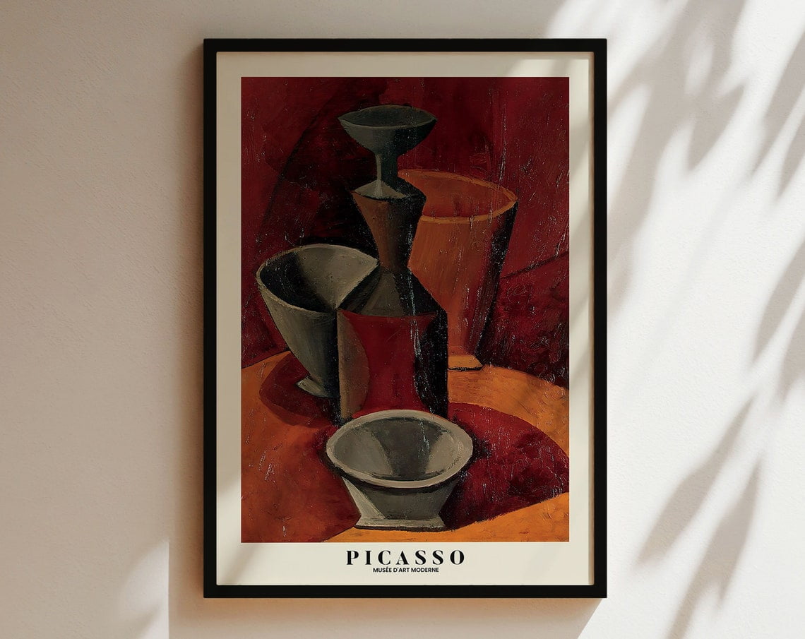 Pablo Picasso Art Print, Neutral Abstract Vintage Minimalist Gift Idea ...