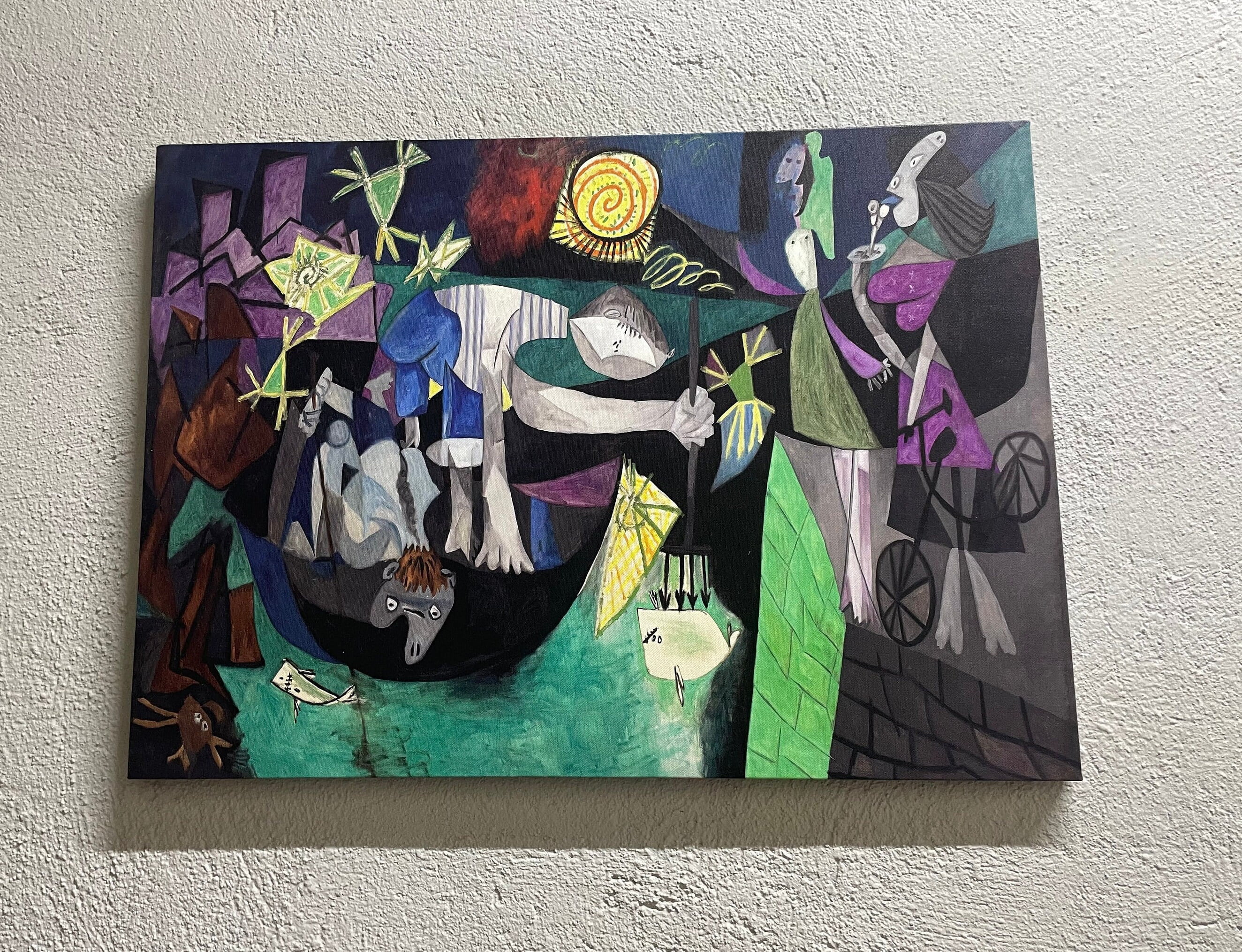 Pablo Picasso Night Fishing At Antibes, Canvas Print, Canvas Wall Art ...