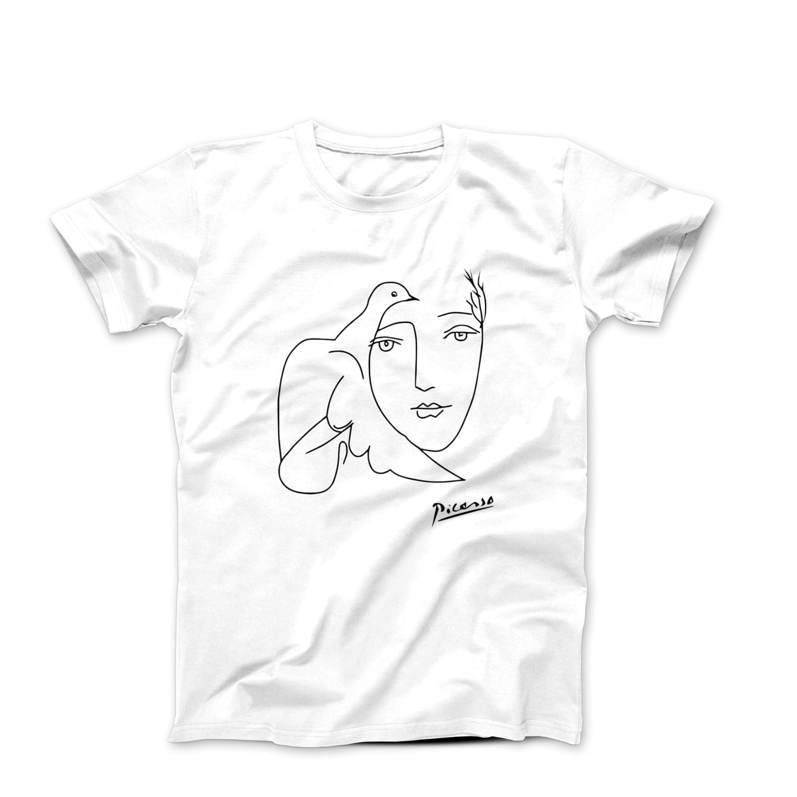 Pablo Picasso Peace (Dove and Face) Artwork T-Shirt - Walmart.com