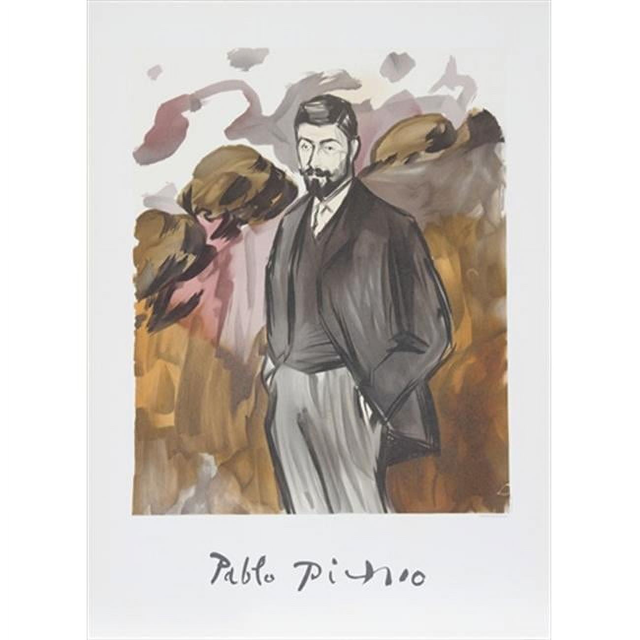 Pablo Picasso Portrait dun Homme Debout avec Barbicne- Lithograph on ...