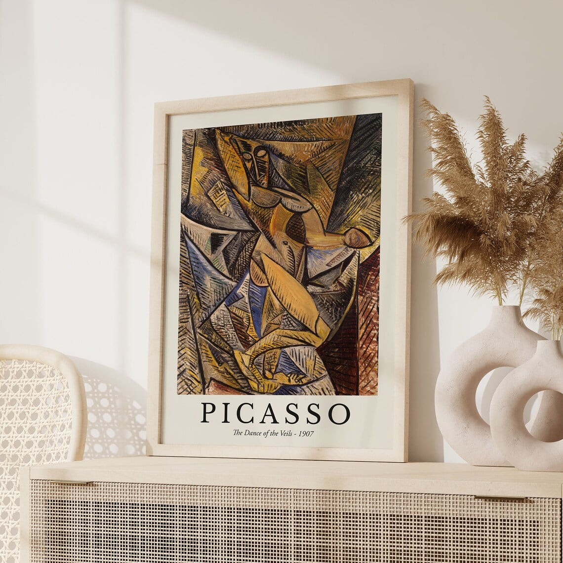 Pablo Picasso Print, Neutral Beige Poster, Living Room Wall Art, Famous ...