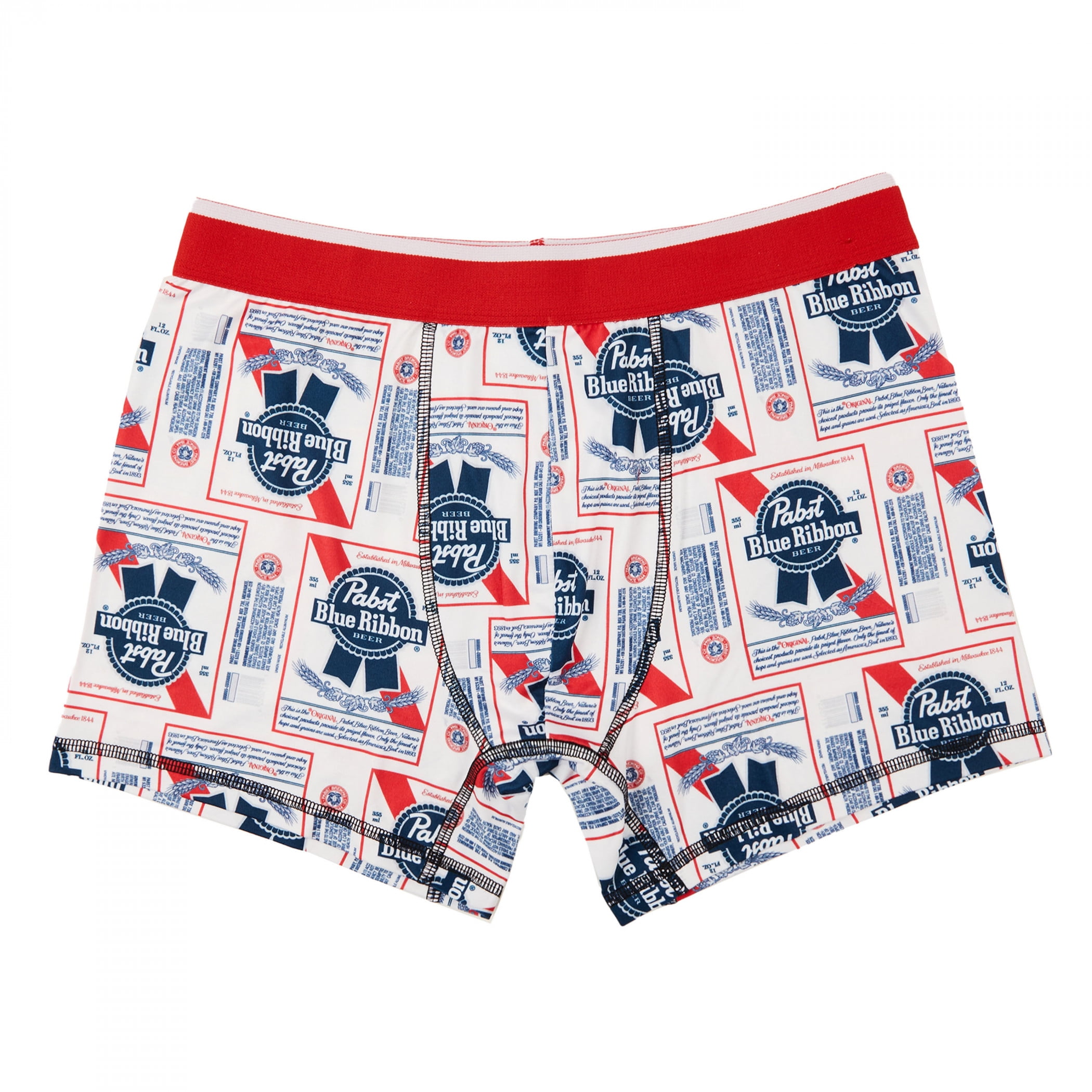 Pabst Blue Ribbon Label All Over Print Men's Underwear Boxer Briefs ...