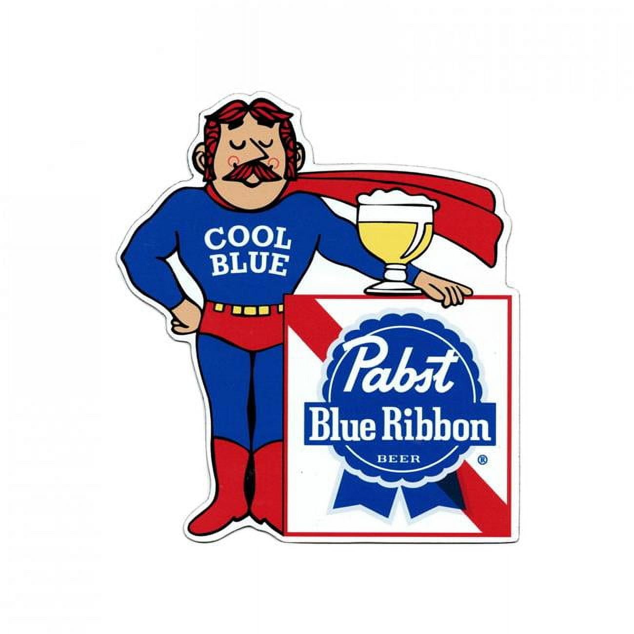 Pabst Blue Ribbon - PBR 863192 Cool Blue 70s Magnet, Multi Color ...