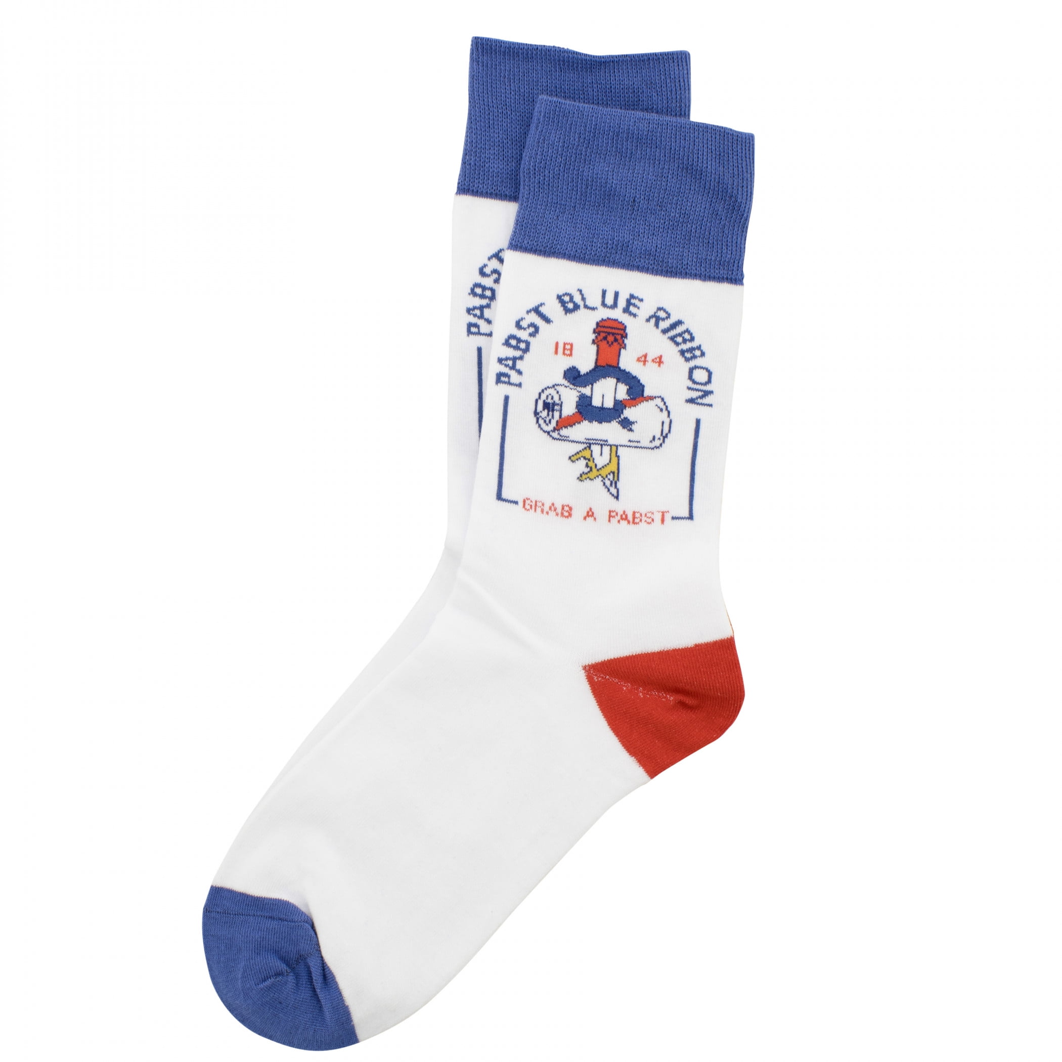 Pabst Blue Ribbon PBR Grab a Pabst Crew Socks - Walmart.com