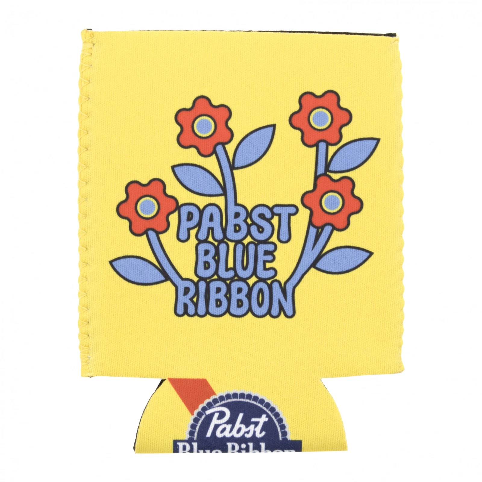 Pabst Blue Ribbon Pbr Flower Garden Can Cooler Yellow - Walmart.com
