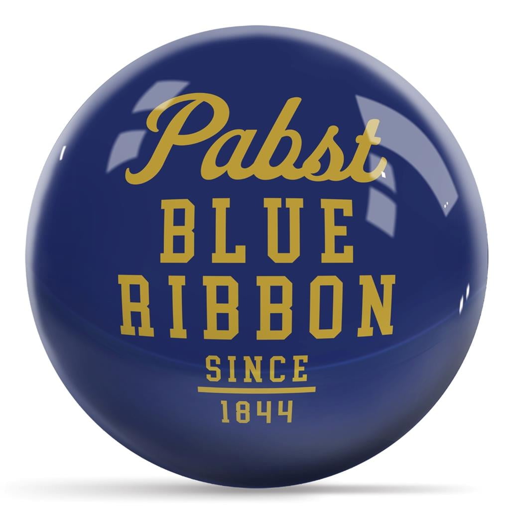 Pabst Blue Ribbon Since 1844 Bowling Ball - Blue with Gold 14lbs ...