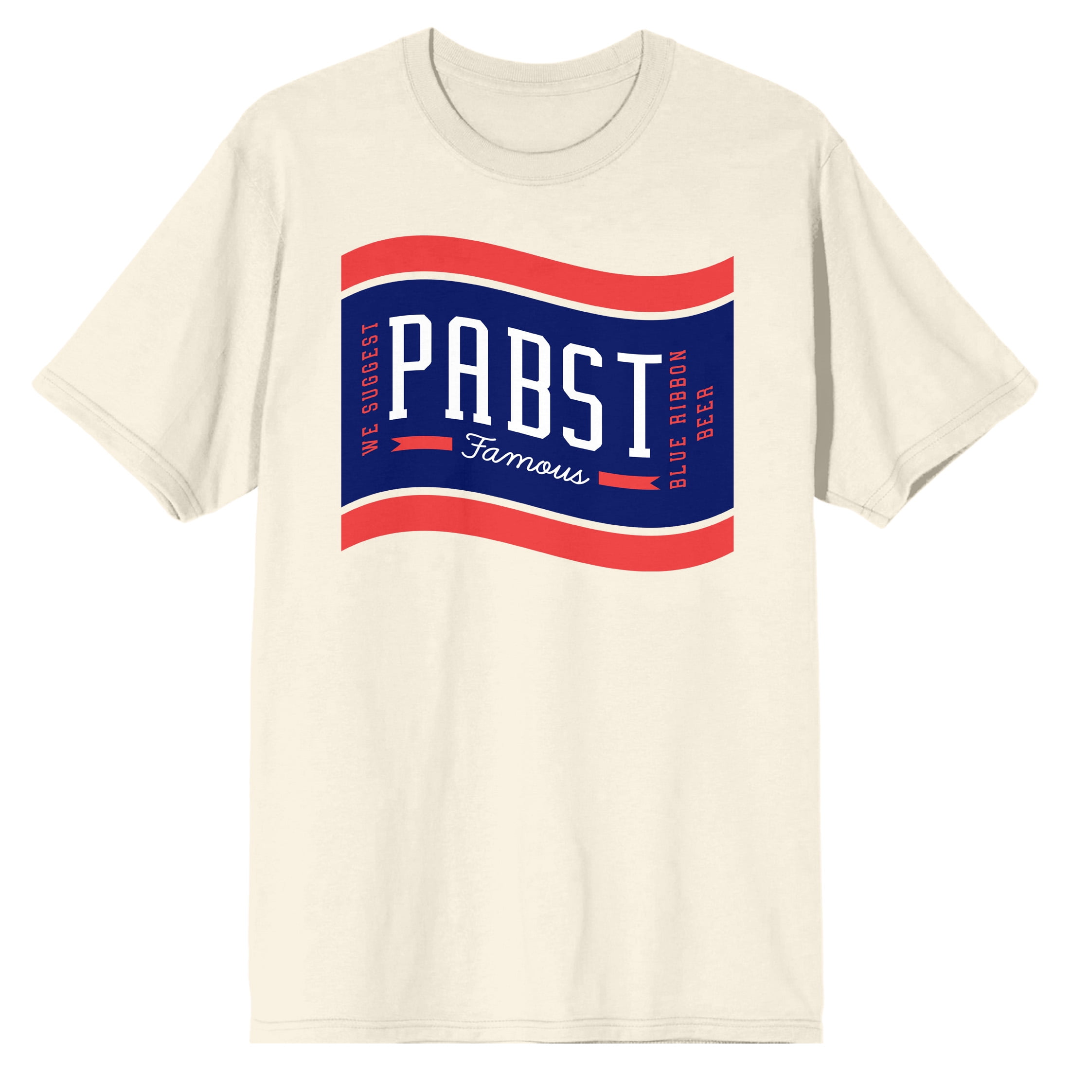 Pabst Blue Ribbon We Suggest... Men's Natural Short Sleeve Tee ...