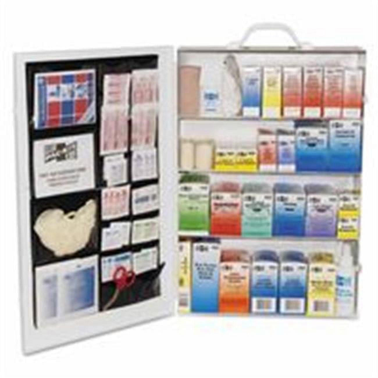 Pac-Kit 4-Shelf Industrial First Aid Stations, Steel, Wall Mount ...