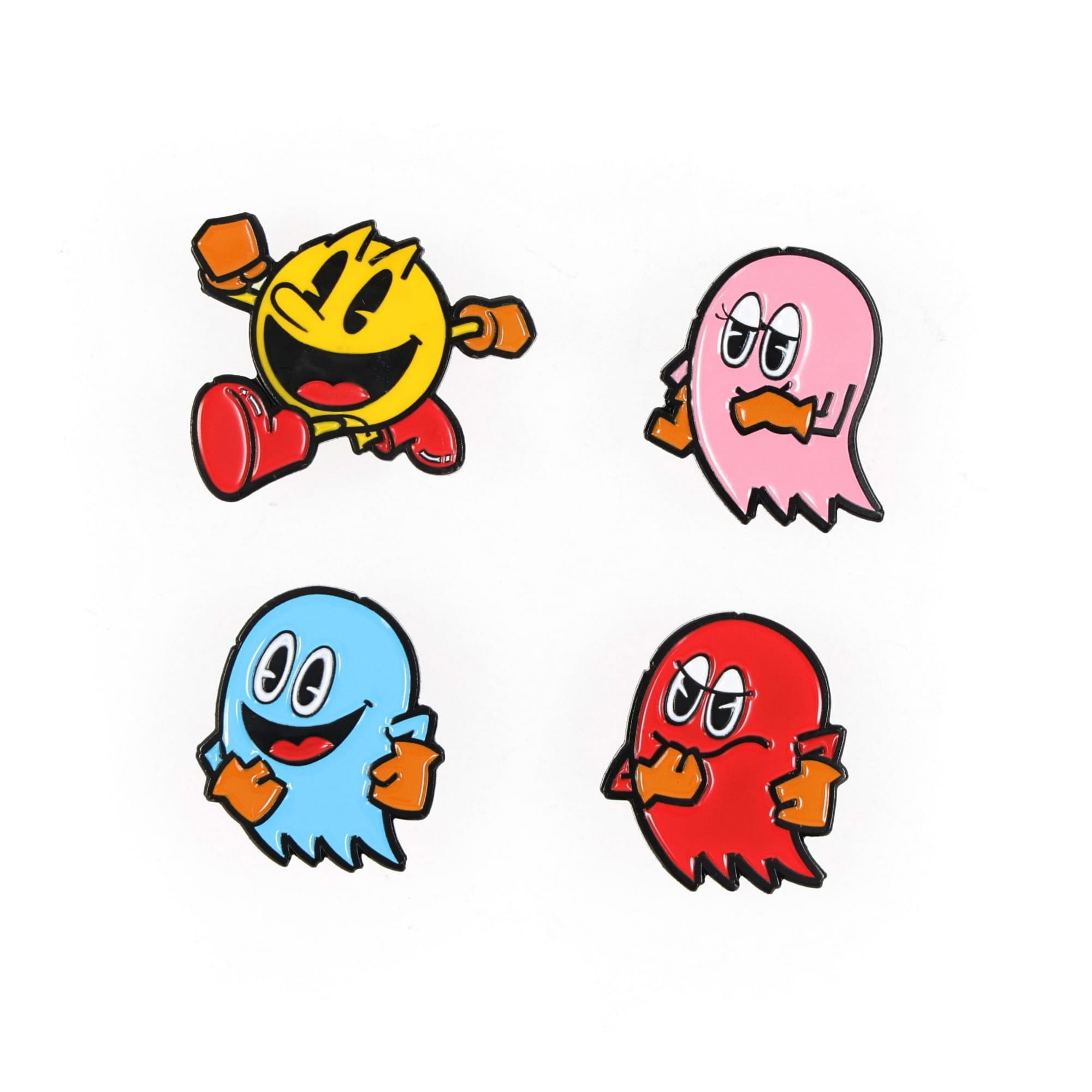 PAC-MAN 3D Characters 4-Piece Enamel Pin Set | Toynk Exclusive ...