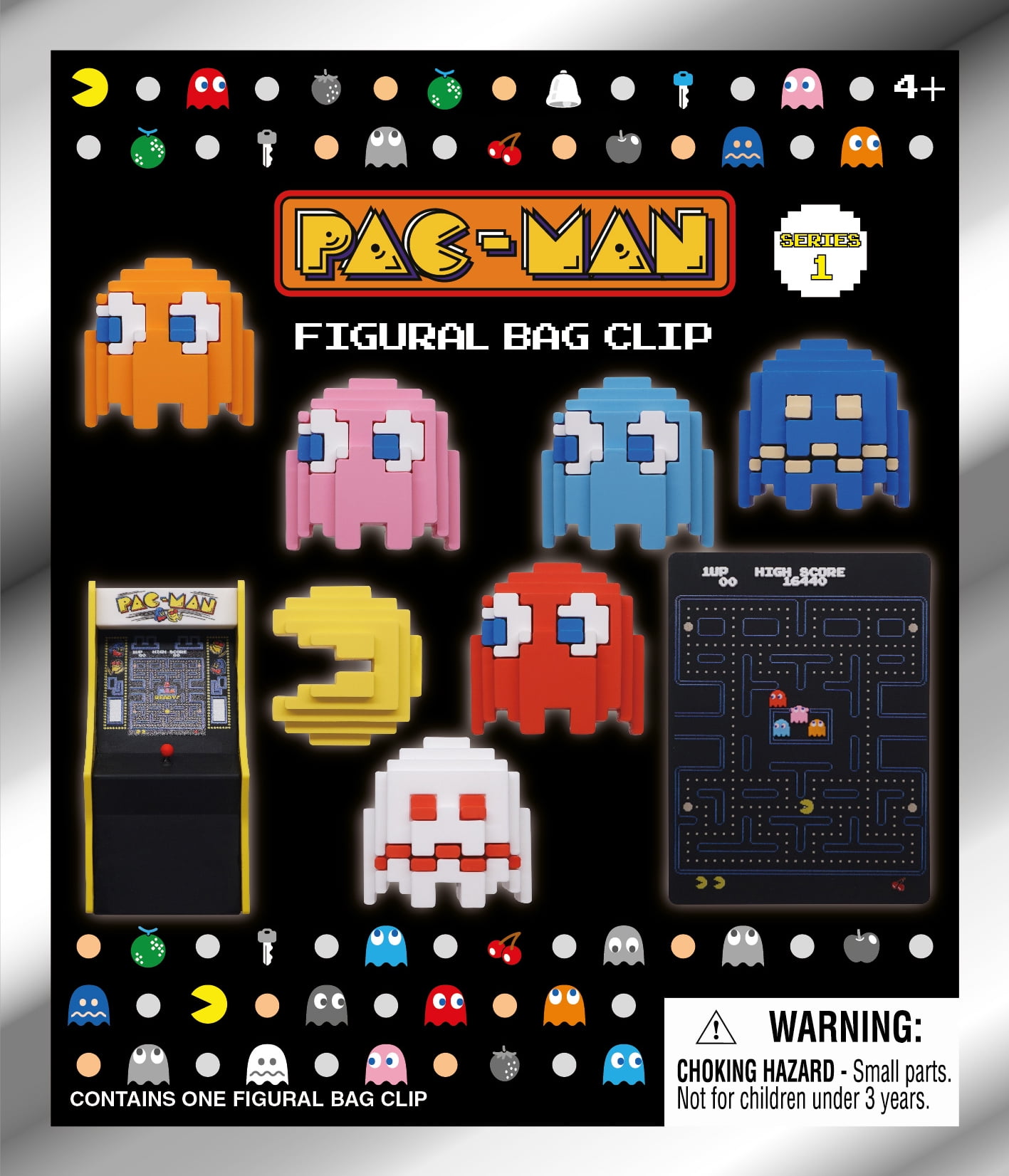 Pac-Man 3D Figural Blind Bag Keychain Multicolor - Walmart.com