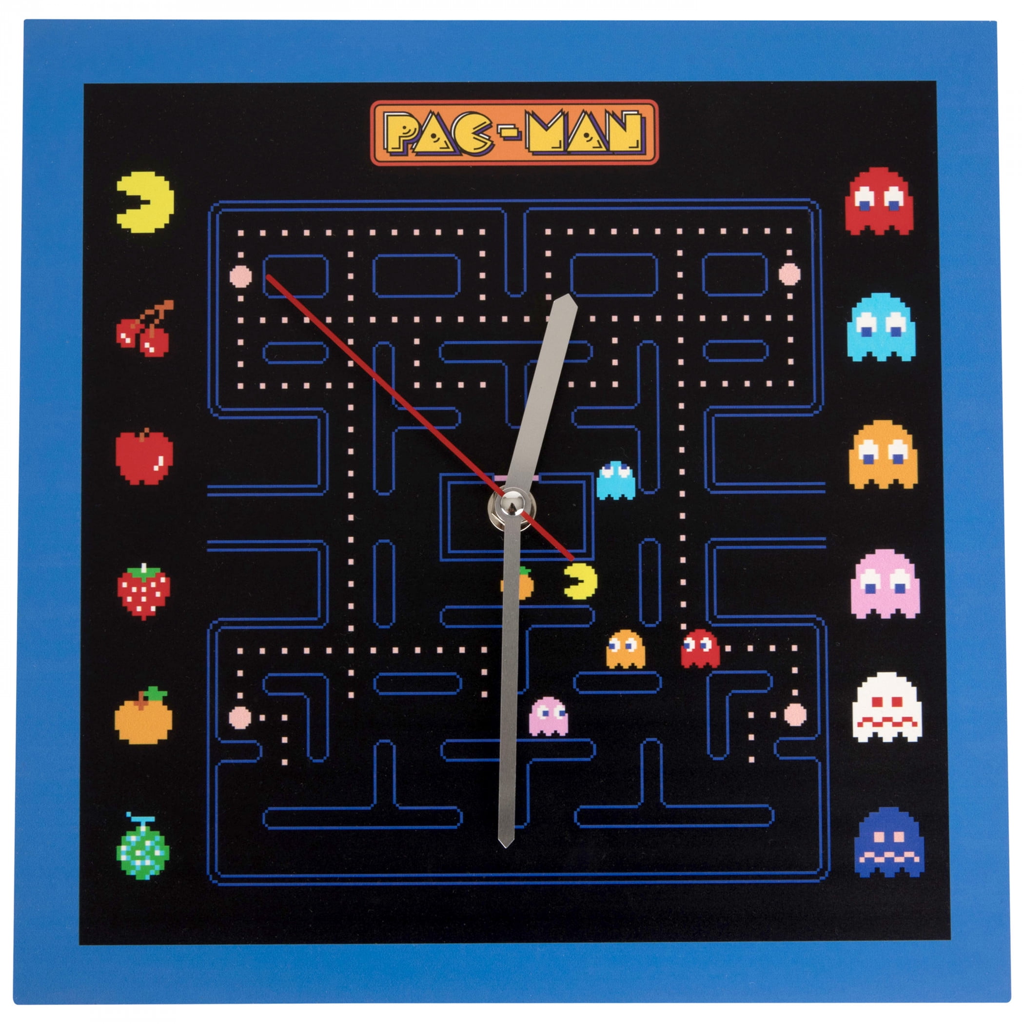 Pac-Man 871757 Pac-Man Maze Wall Clock, Blue & Black - Walmart.com