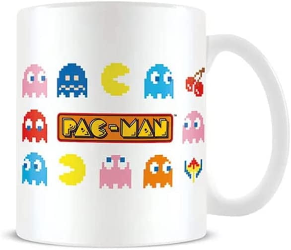 Pac-Man 877639 11 oz Ghosts Ceramic Mug, White - Walmart.com