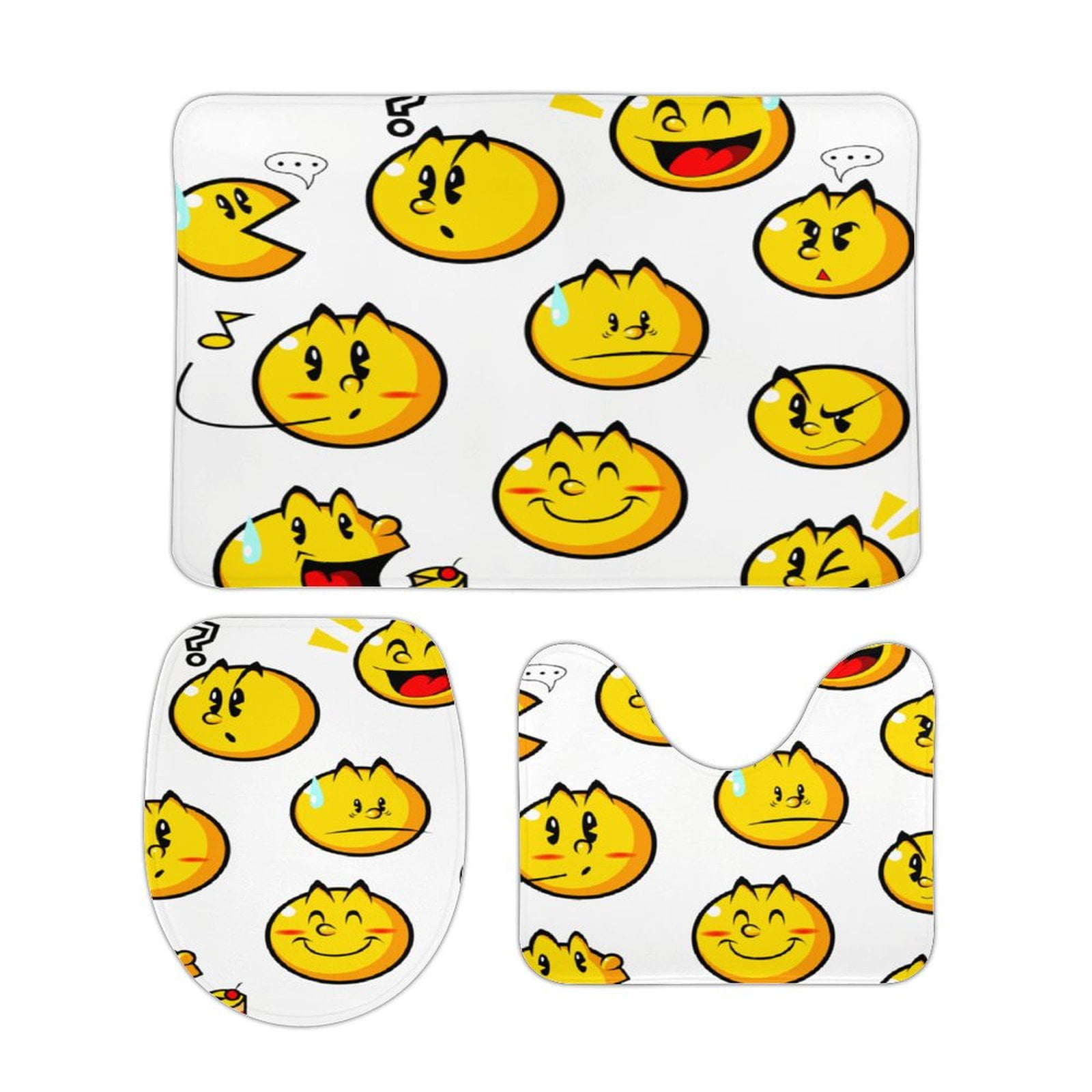 Pac_Man American Horror Stories Anime Coral Velvet Floor Mat Three Sets ...