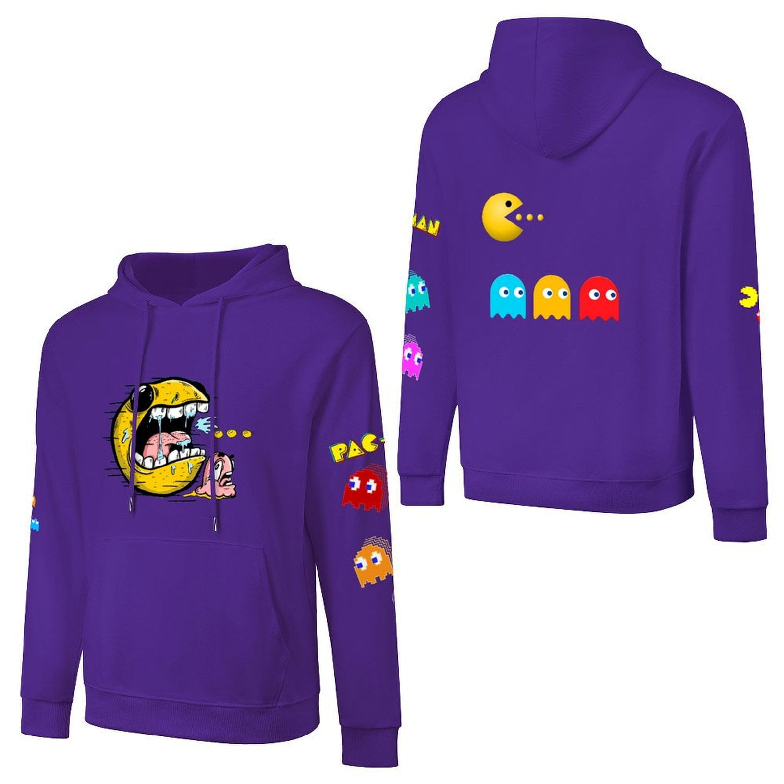 Pac_Man Anime Hoodie Pullover Hooded Sweatshirt Cosplay Costume for Men ...
