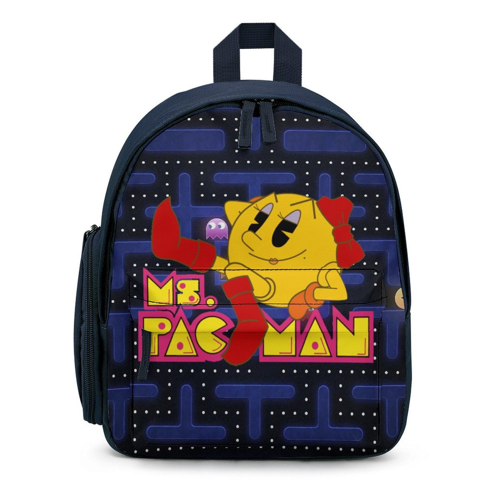 Pac-Man Backpack Adjustable Schoolbag Bookbag Daypack Lightweight ...