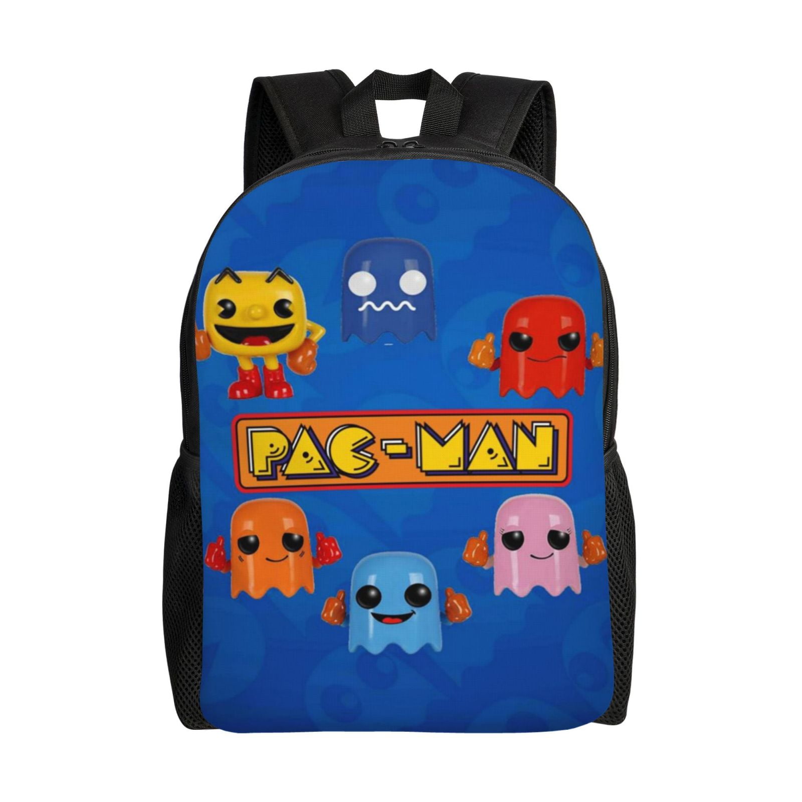 Pac-Man Backpack Casual Adjustable Bookbag School Bag Unisex Laptop ...