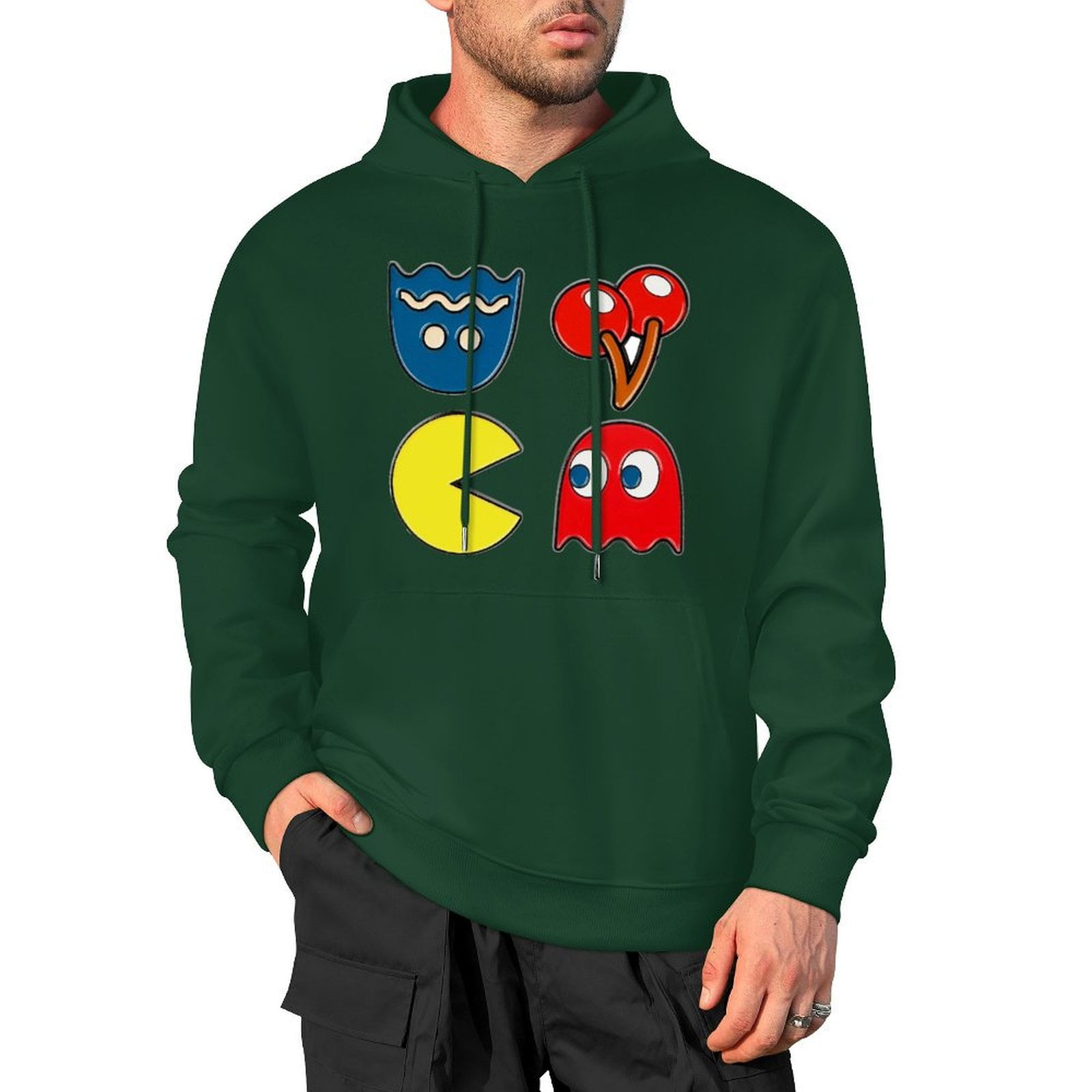 Pac_Man Cool Anime Unisex Hoodie Pullovers 3D Printed Cosplay ...