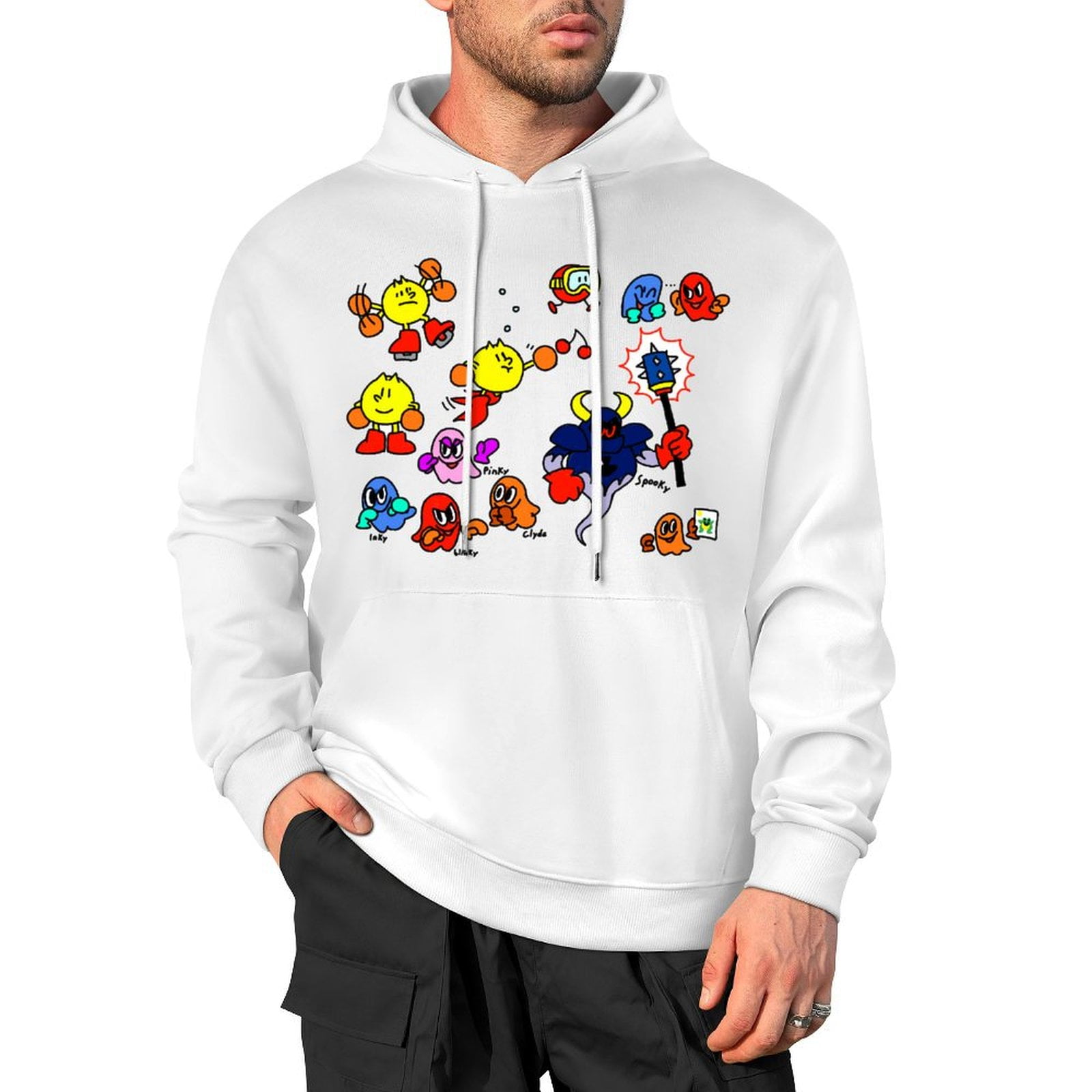 Pac_Man Cool Anime Unisex Hoodie Pullovers 3D Printed Cosplay ...