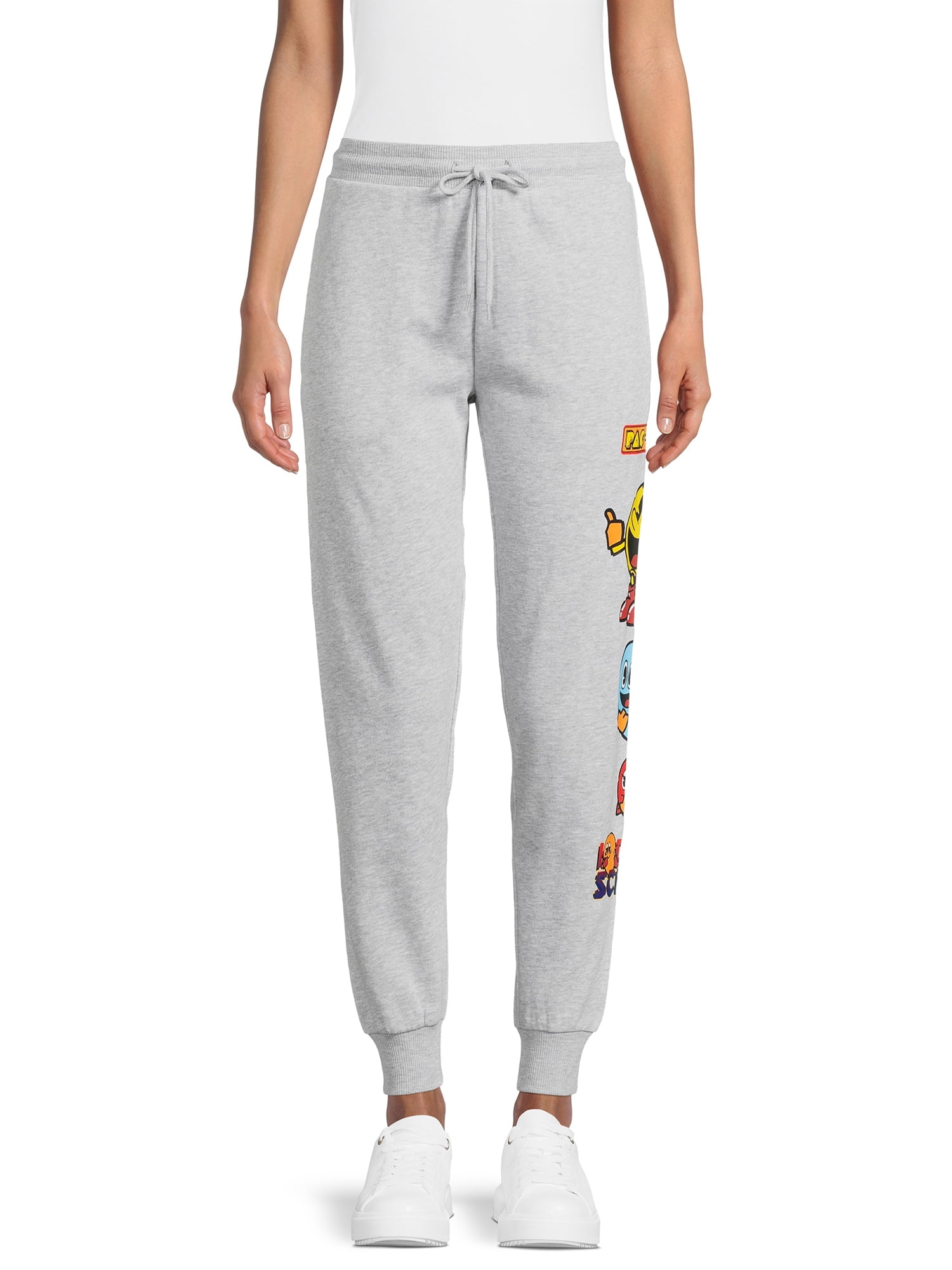 Licensed Graphics Pac-Man Juniors Graphic Fleece Jogger, Sweatpants ...