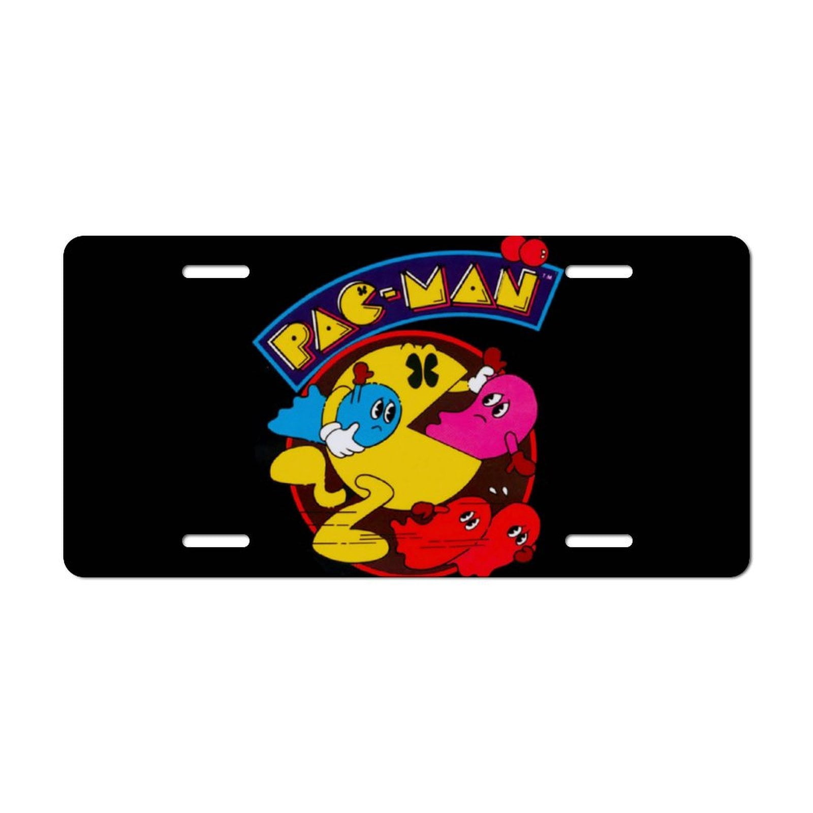 Pac-Man License Plate Cover Aluminum For Various Car Truck Models ...