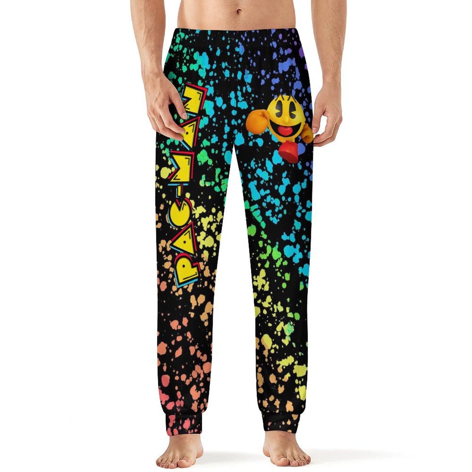 Pac-Man Men's Pajama Pants Bottoms Fashion Daily Cozy Lounge Sleep ...