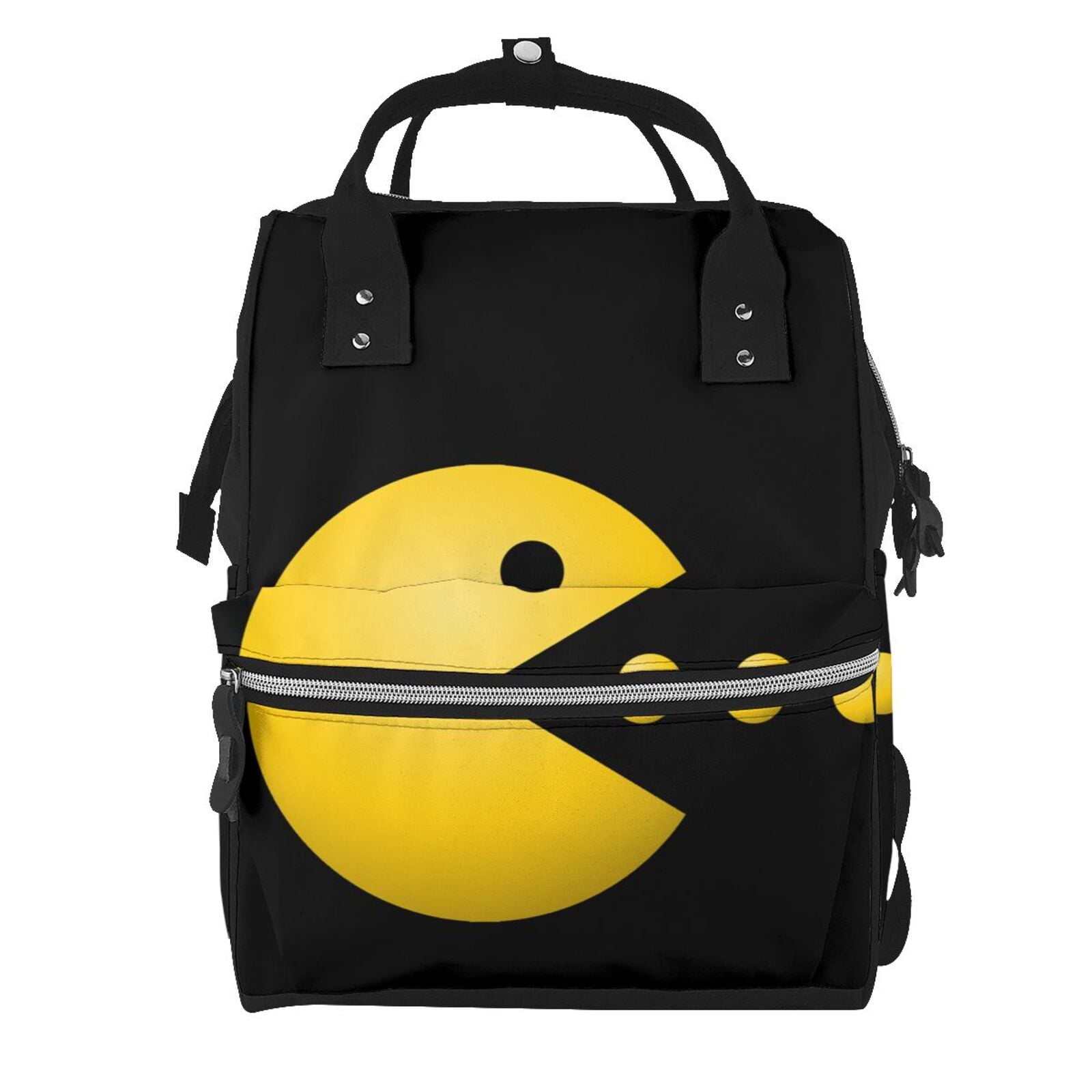Pac-Man Mummy Diaper Bag Backpack Casual Shoulder Bags Travel Hiking ...