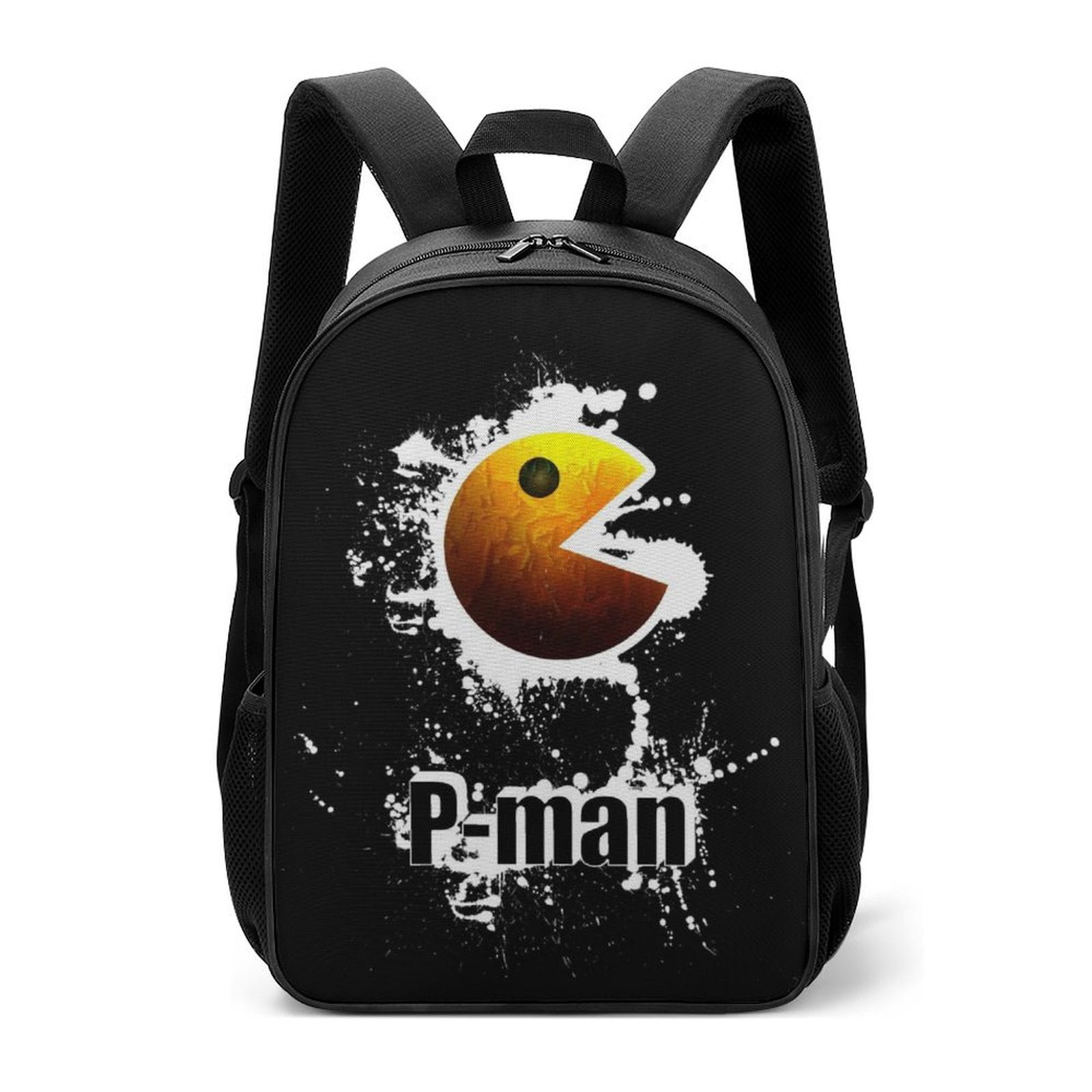 Pac-Man School Bag Casual Adjustable Backpack Daypack Multipurpose ...