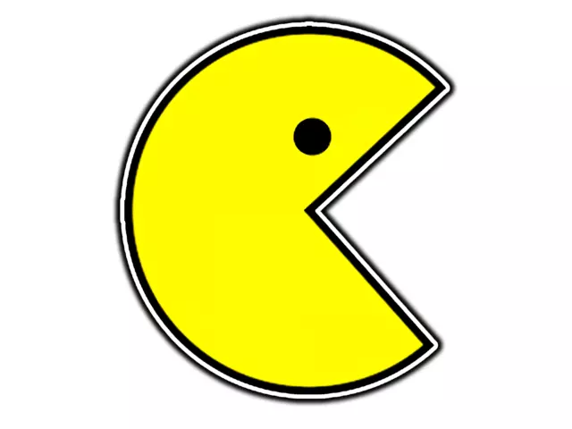 Pac Man Side Face Waterproof Sticker Phone Decal Water Bottle Stickers ...