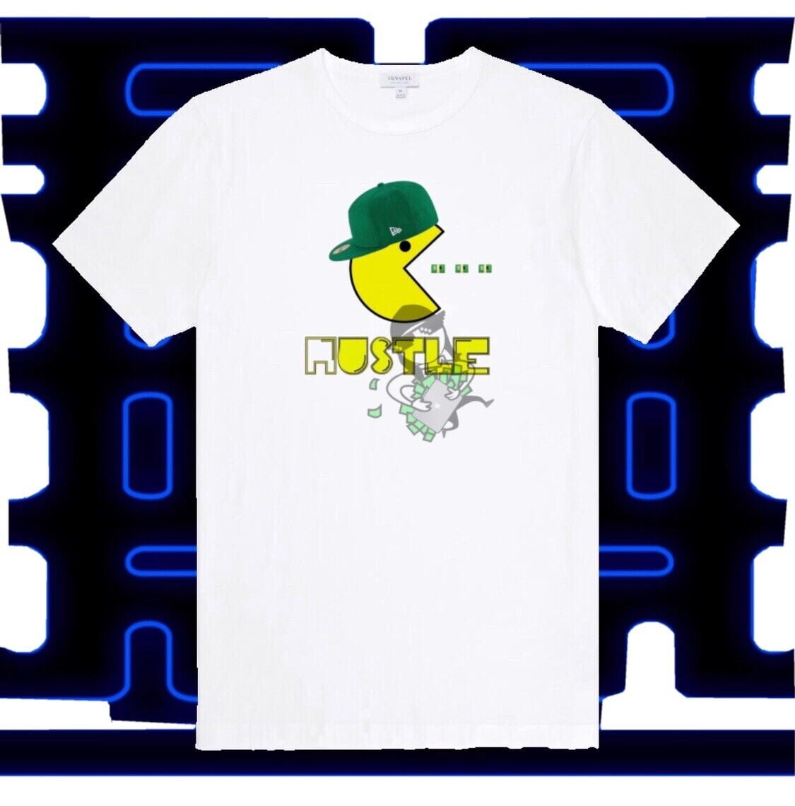 Pac-Man T-shirt Chasing Stacks Of Money - Walmart.com
