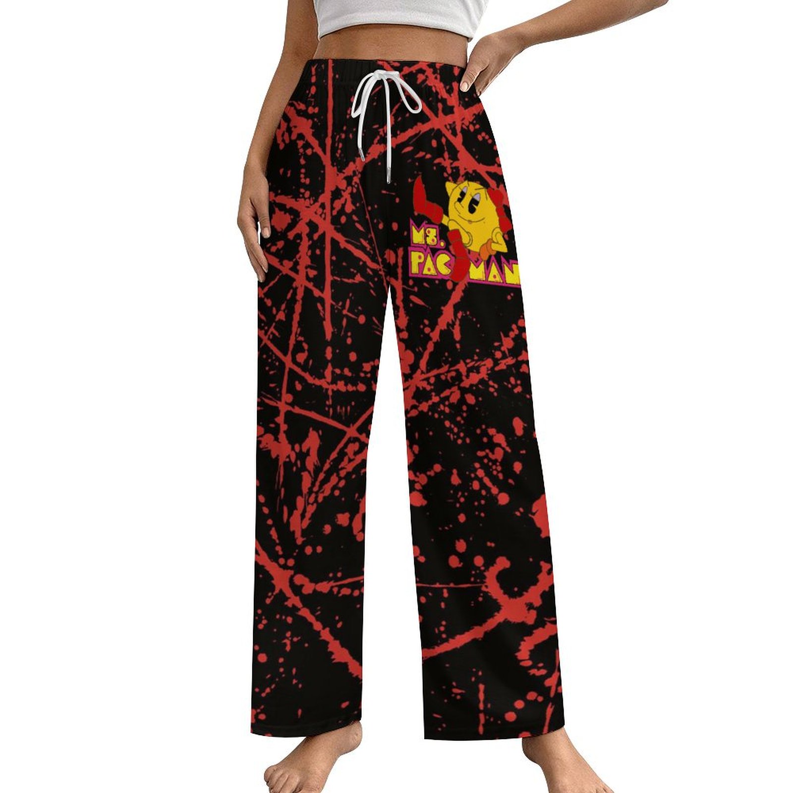 Pac-Man Women's Pajama Pants Novelty Daily Cozy Lounge Sleep Pants Long ...